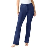 Roaman's Women's Plus Size 24/7 Stretch Bootcut Jean - Walmart.com