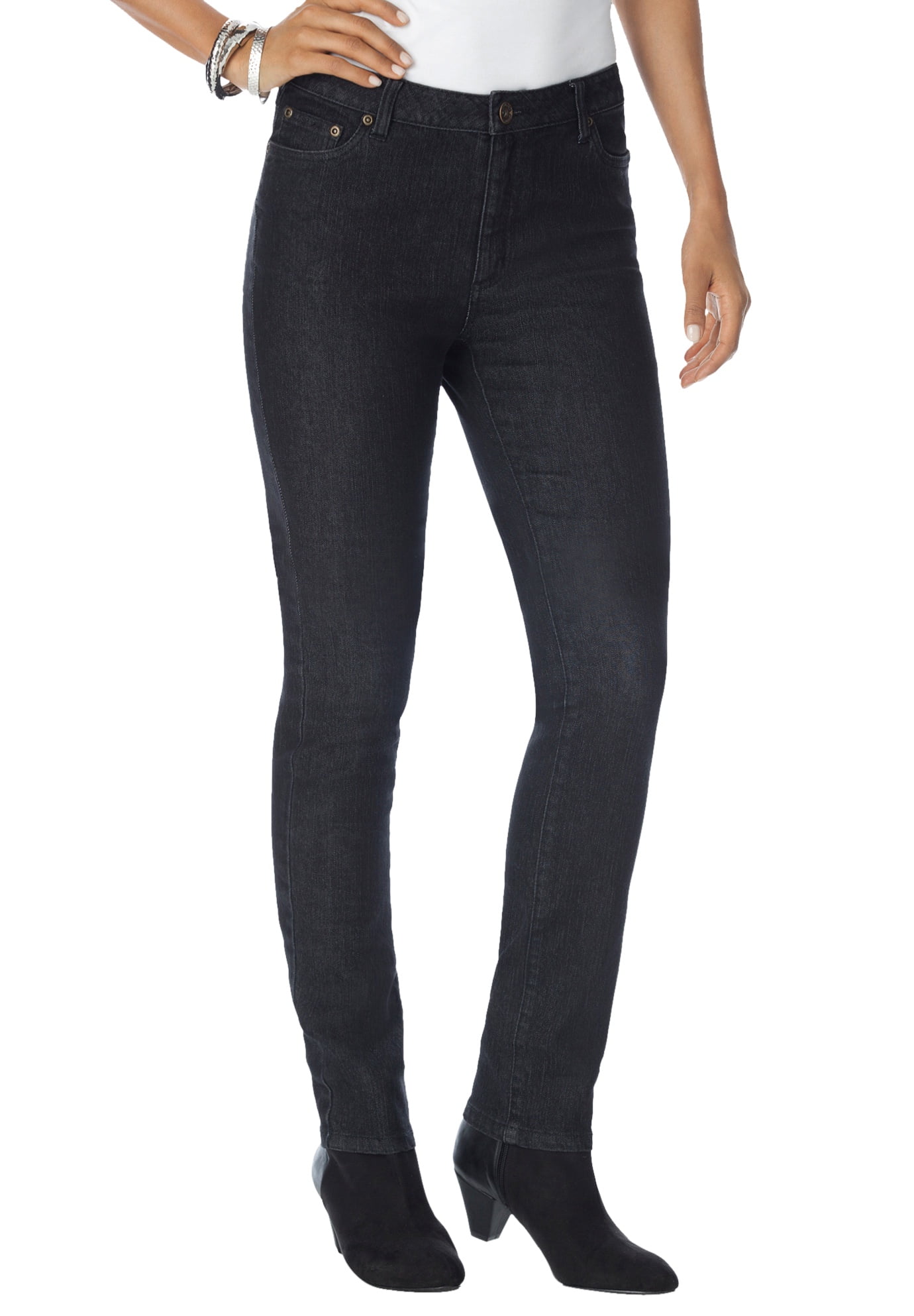 Roaman's Women's Plus Size Invisible Stretch Iconic Slim Jean - Walmart.com