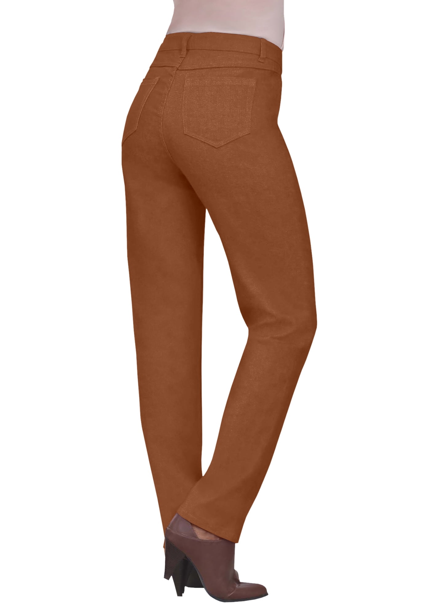 Roaman's Women's Plus Size Invisible Stretch Iconic Straight Leg Jean ...