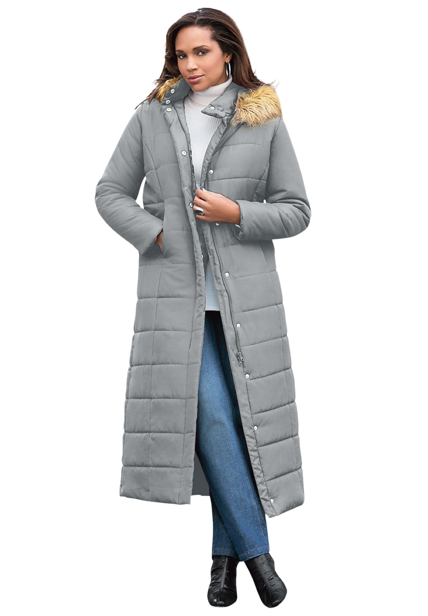 Whlbf Winter Coats for Women Plus Size,Womens Keep Warm Casual Hooded ...