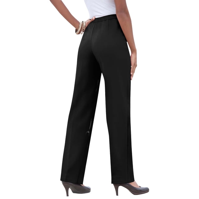 Roaman's Women's Plus Size Petite Classic Bend Over Pant - Walmart.com