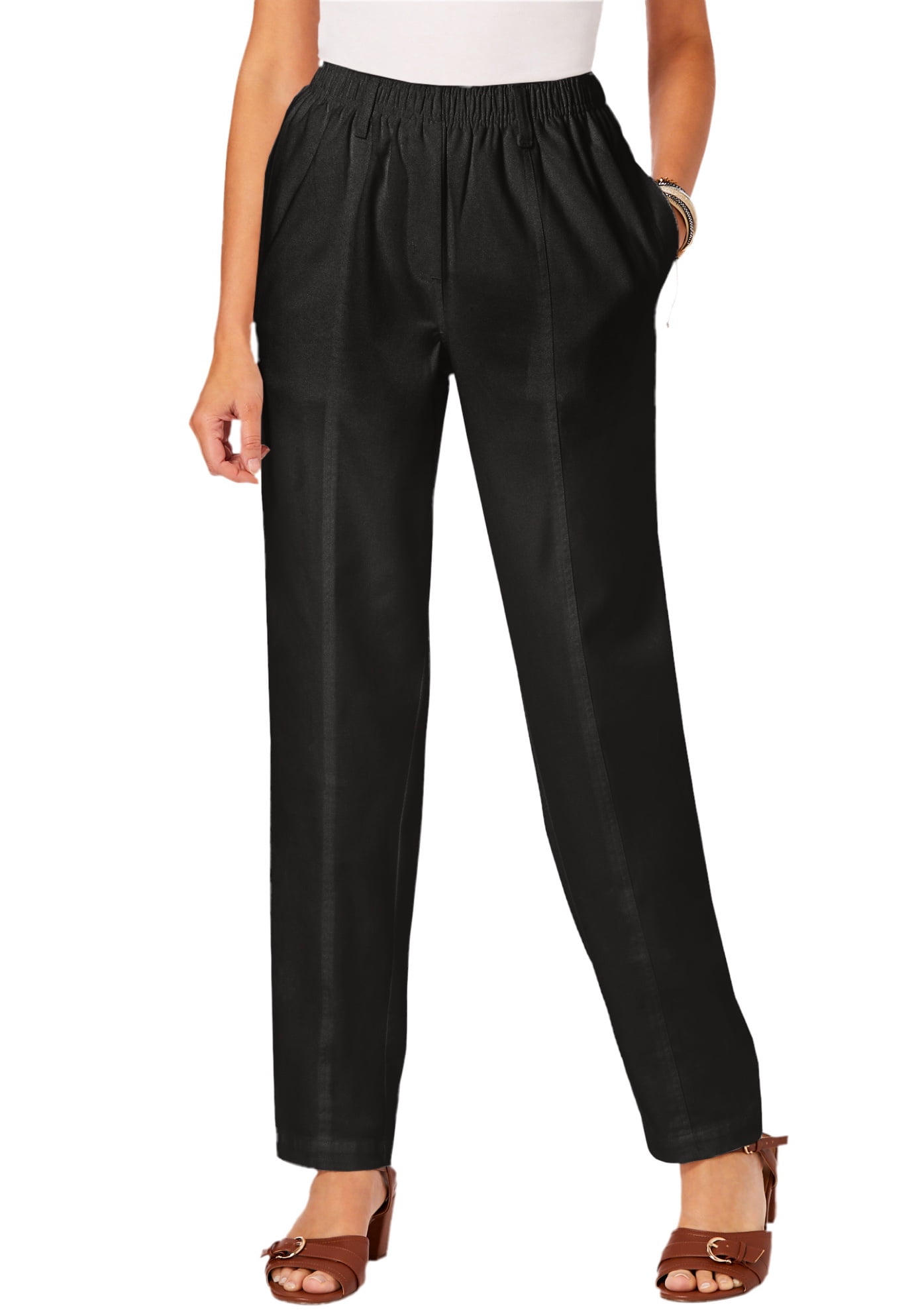 Roaman's Women's Plus Size Petite Complete Cotton Seamed Jean - Walmart.com