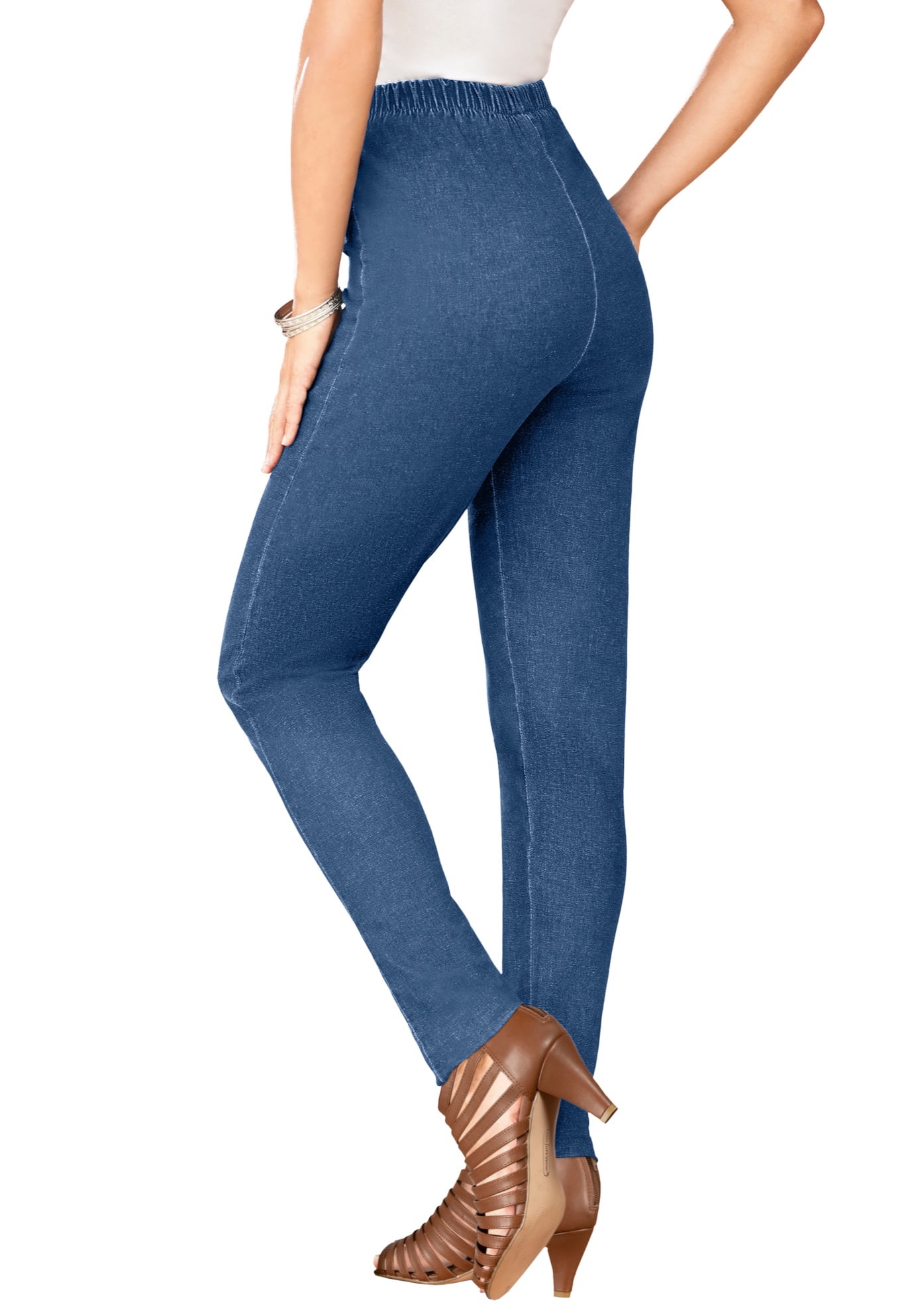 Roaman's Women's Plus Size Petite Slim Leg Comfort Stretch Jean ...