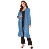 Roaman's Women's Plus Size Sequin Duster - Walmart.com