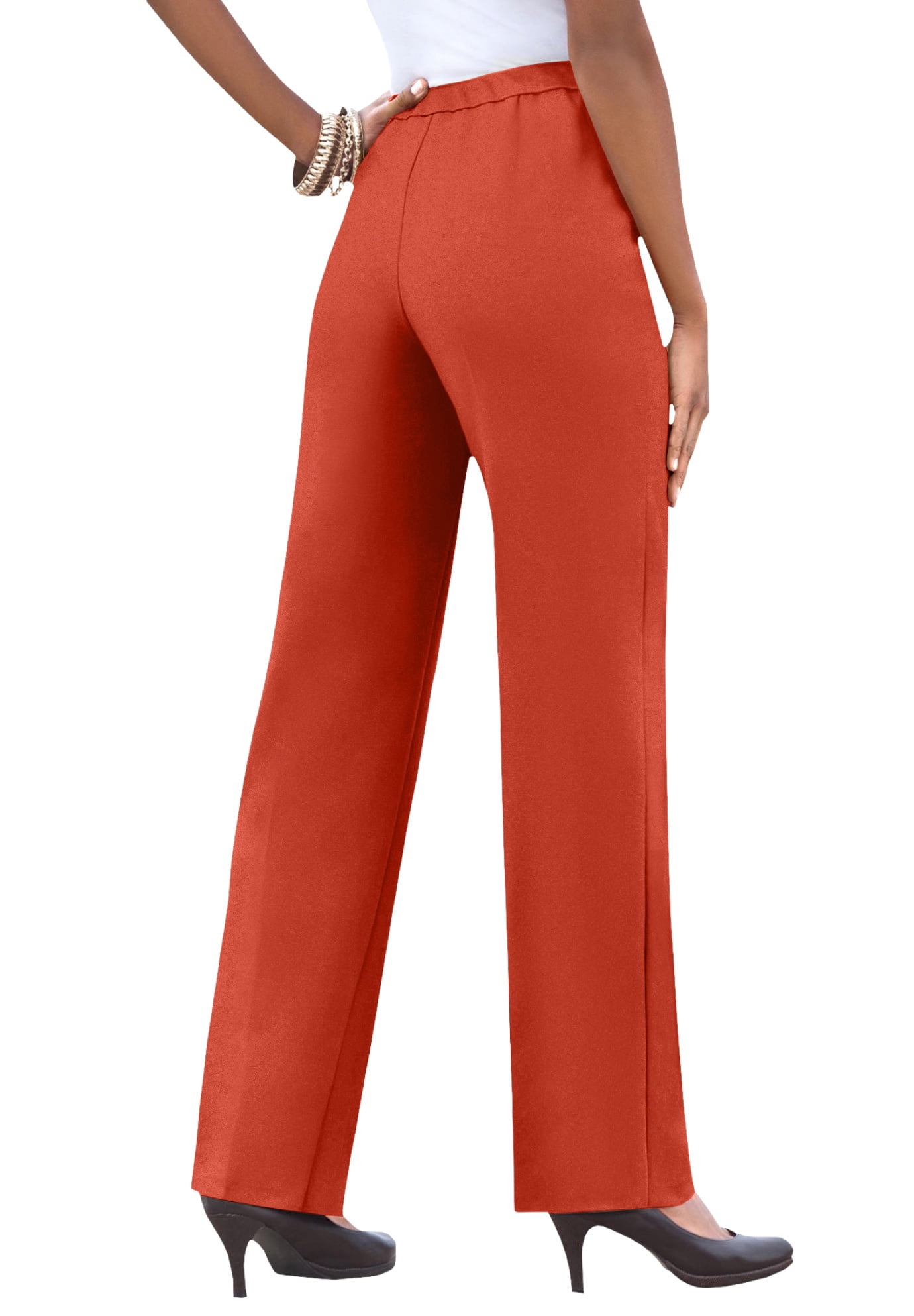 Roaman's Women's Plus Size Tall Classic Bend Over Pant - Walmart.com