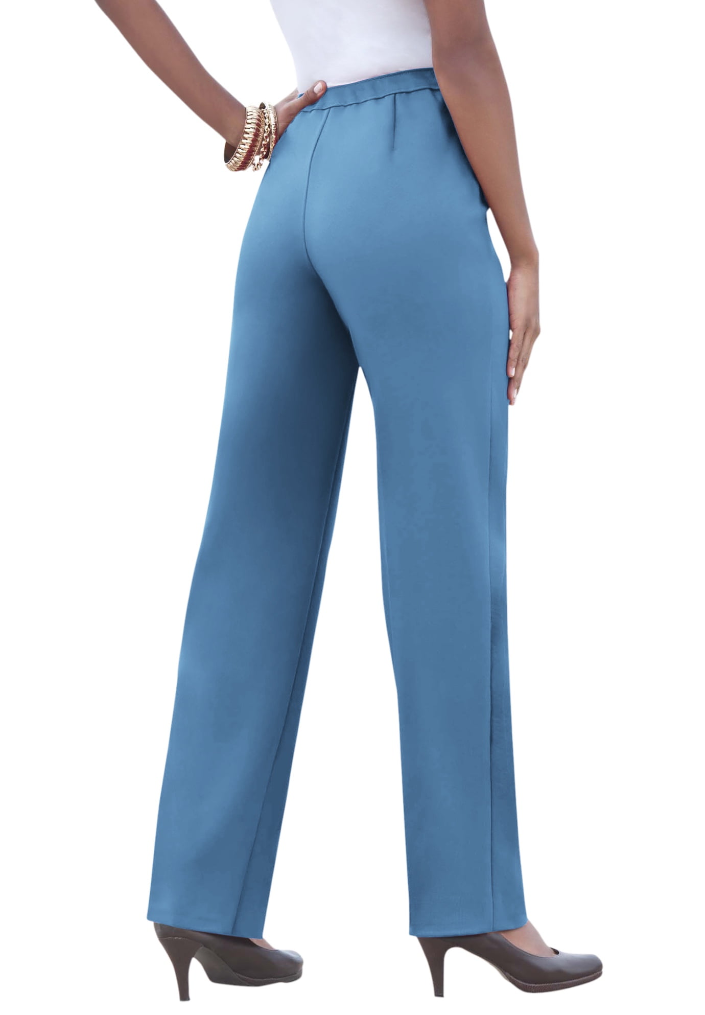 Roaman's Women's Plus Size Classic Bend Over Pant - Walmart.com