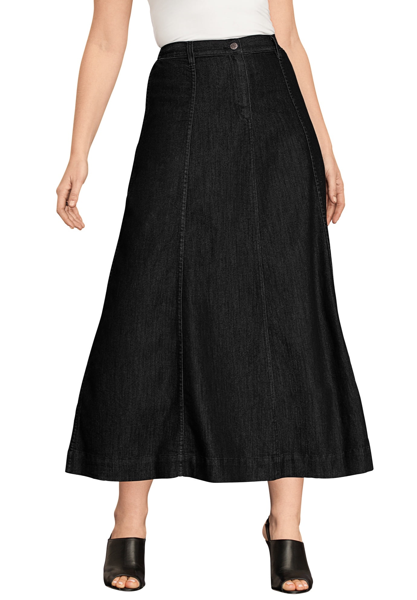 Roaman's Women's Plus Size Tall Invisible Stretch Iconic A Line Maxi ...