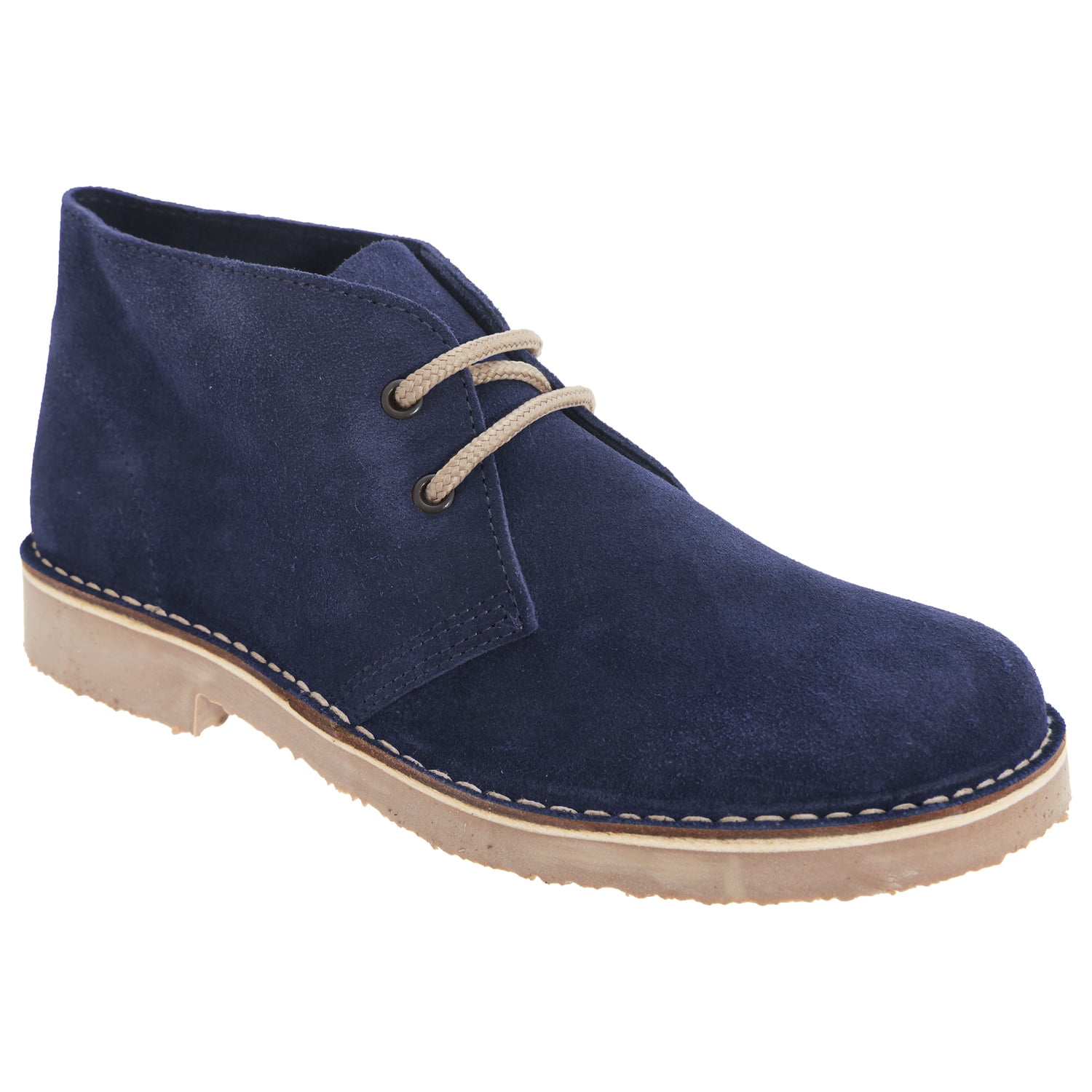 Roamers Mens Real Suede Round Toe Unlined Desert Boots - Walmart.com