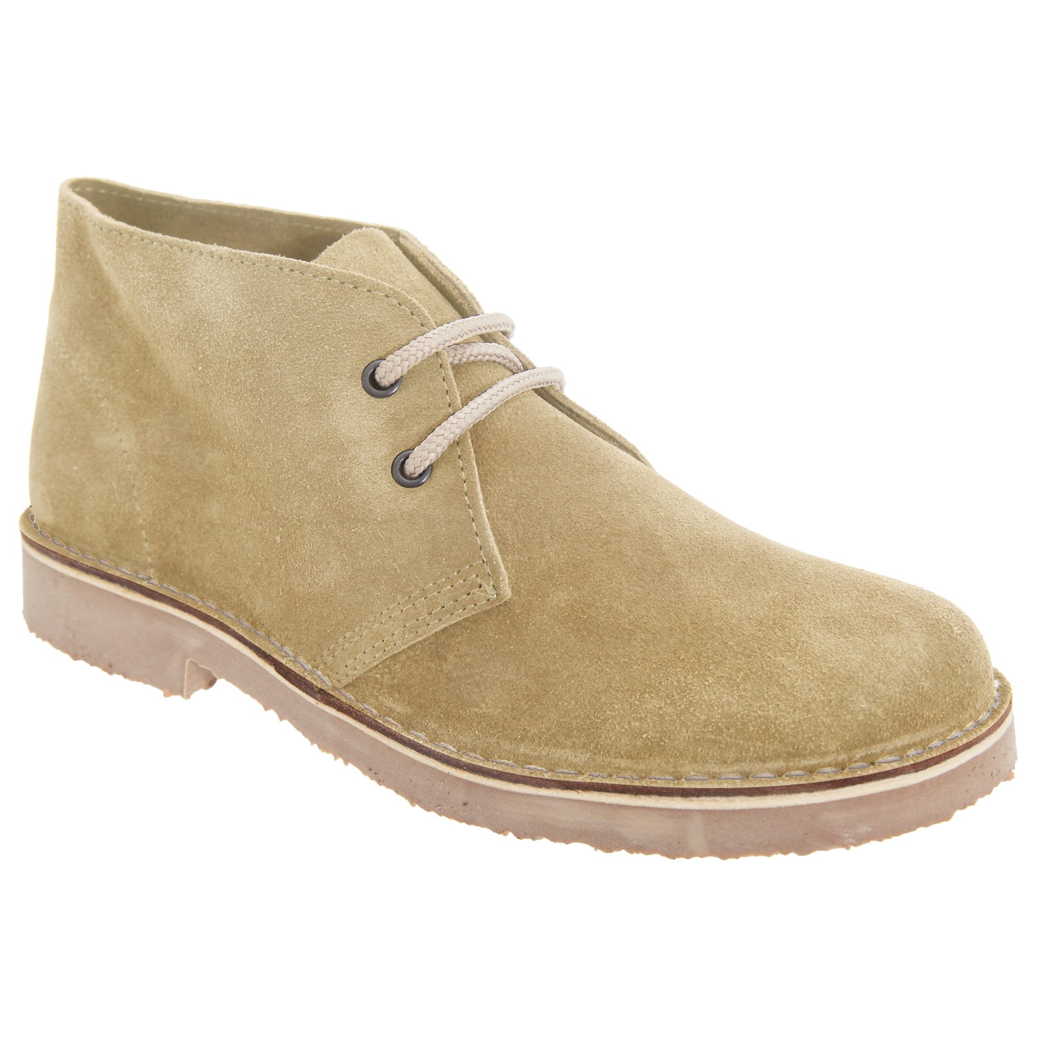 Roamers Mens Real Suede Round Toe Unlined Desert Boots - Walmart.com