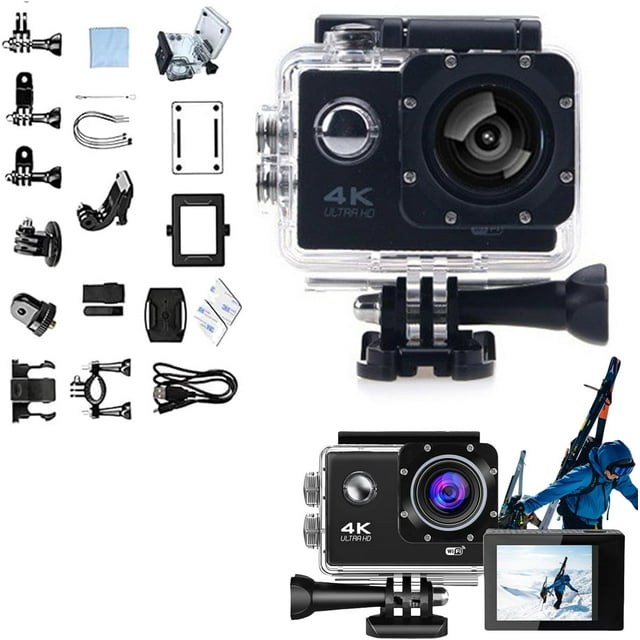 Roamix Vision+ 4K Action Camera, 4K WiFi Diving Sports Camera, DV HD ...