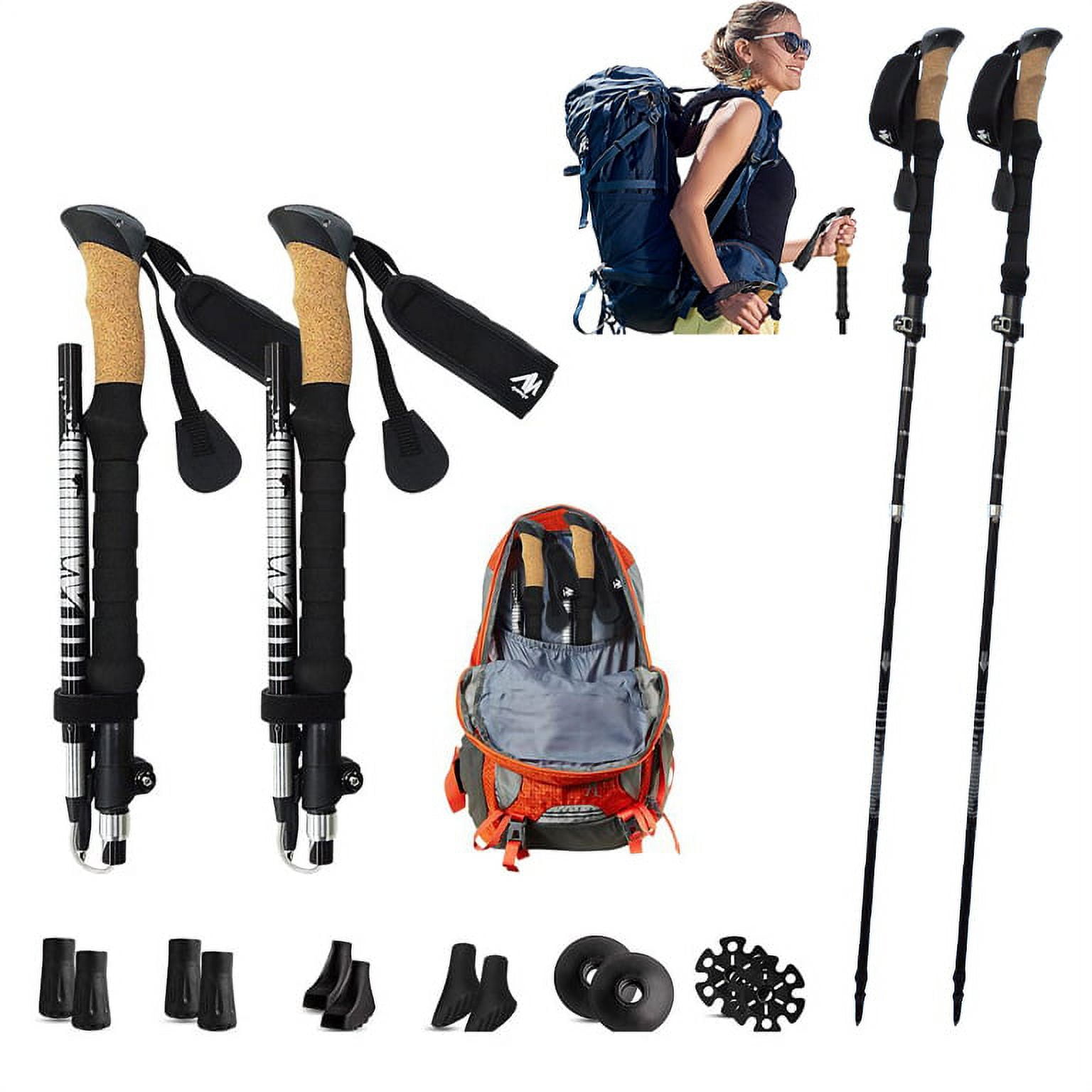 Roamrider Aluminum 7075 Hiking Poles Collapsible Lightweight, Compact ...