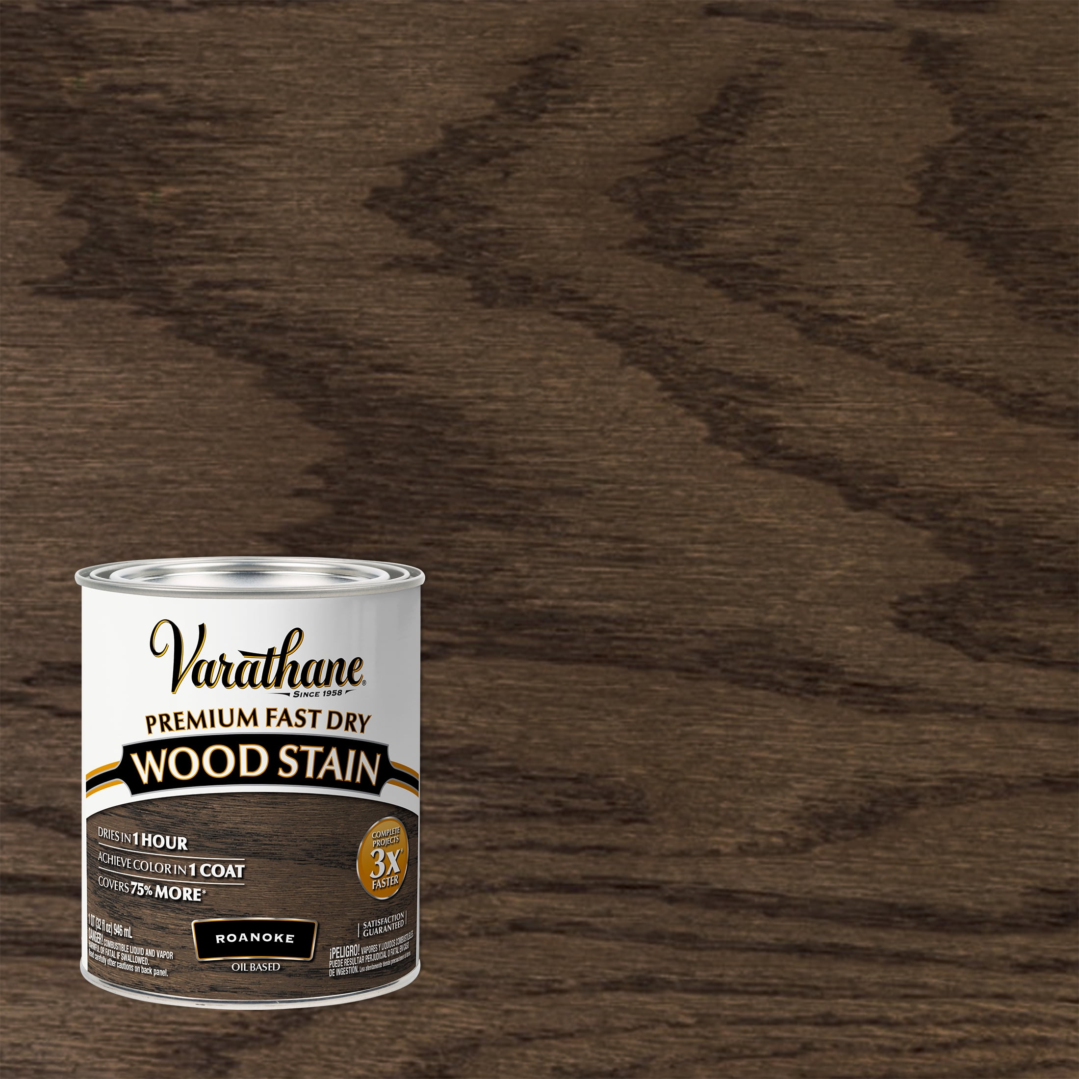 Roanoke Varathane Premium Fast Dry Indoor Wood Stain with Top Coat ...