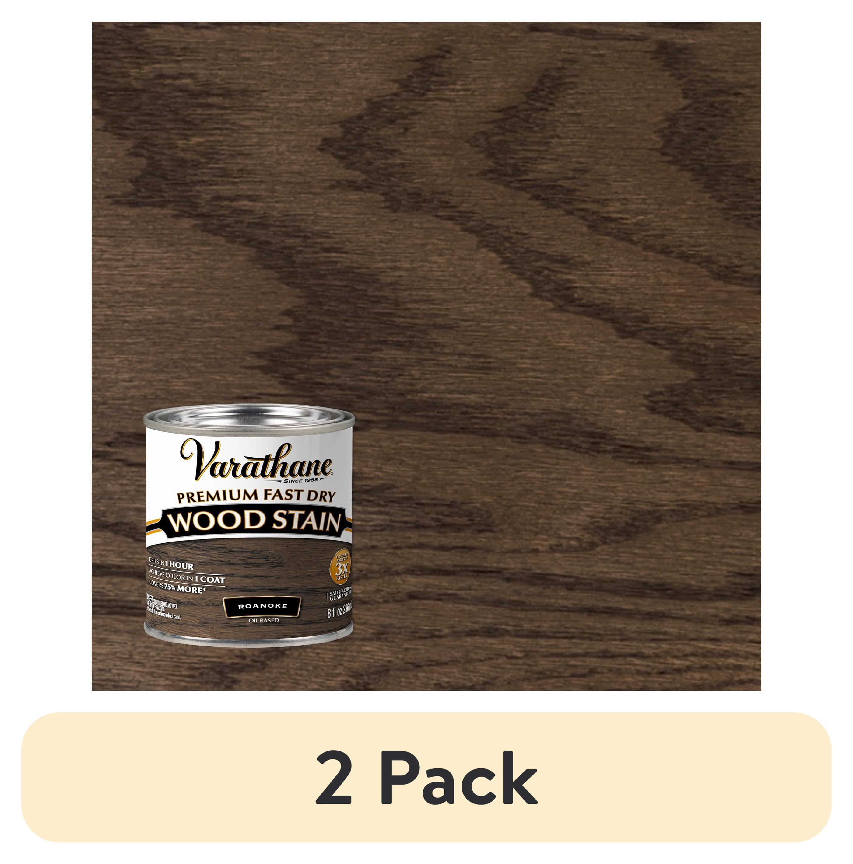(2 pack) Roanoke, Varathane Premium Fast Dry Wood Stain-370872, Half ...