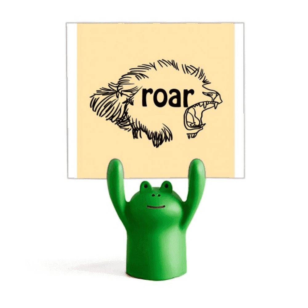 Roar Bellow Memo Holder Cartoon Animal Frog Stand Decoration - Walmart.com