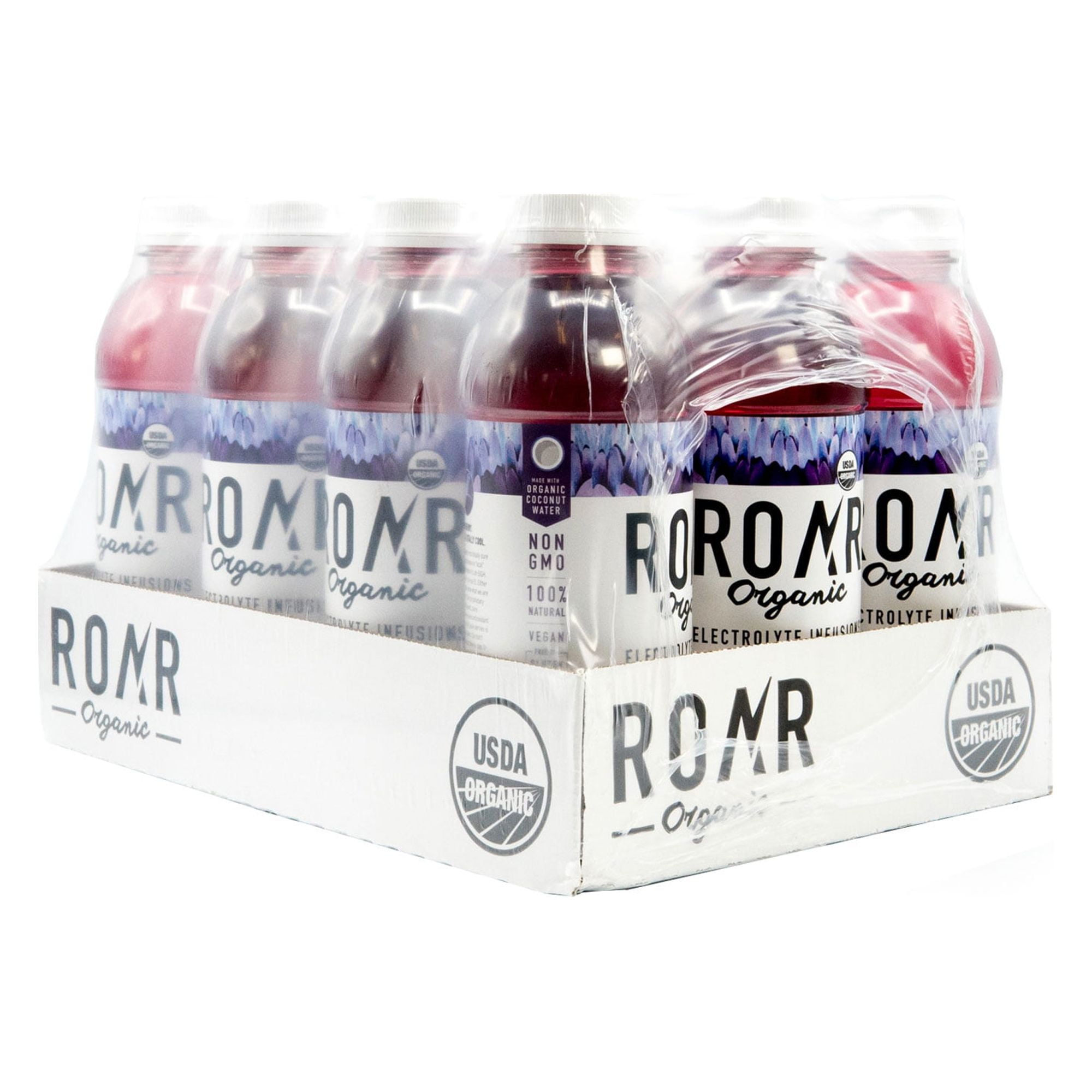 Roar Complete Hydration Organic - Blueberry Acai - 12 x 18 oz - Walmart.com