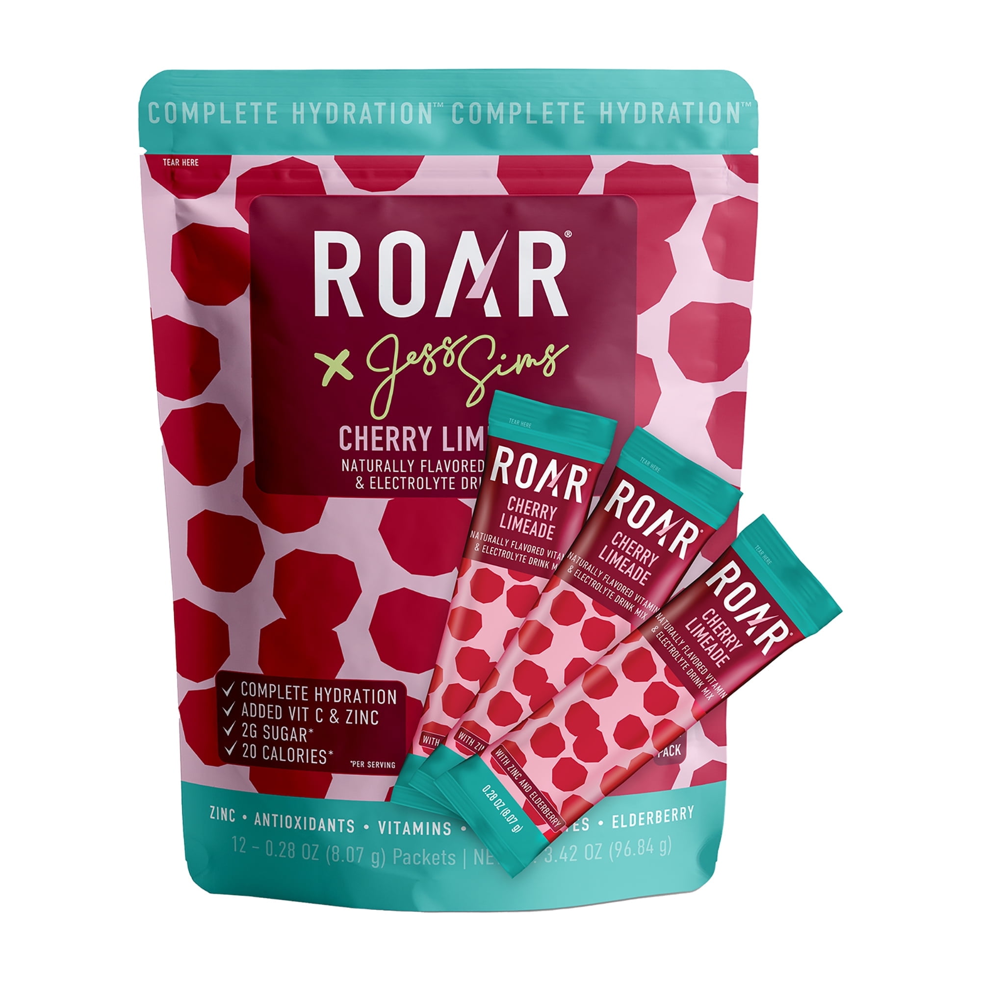 Roar Complete Hydration Powder Electrolyte Drink Mix, 0.25 oz, 12 ...