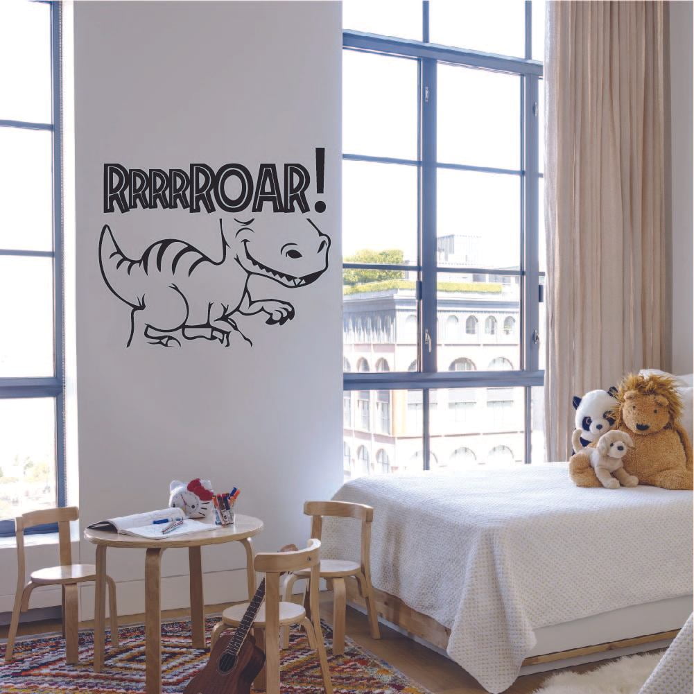 Roar Dino Dinosaur Dinosaurs Trex T-Rex Wall Sticker Art Decal for ...