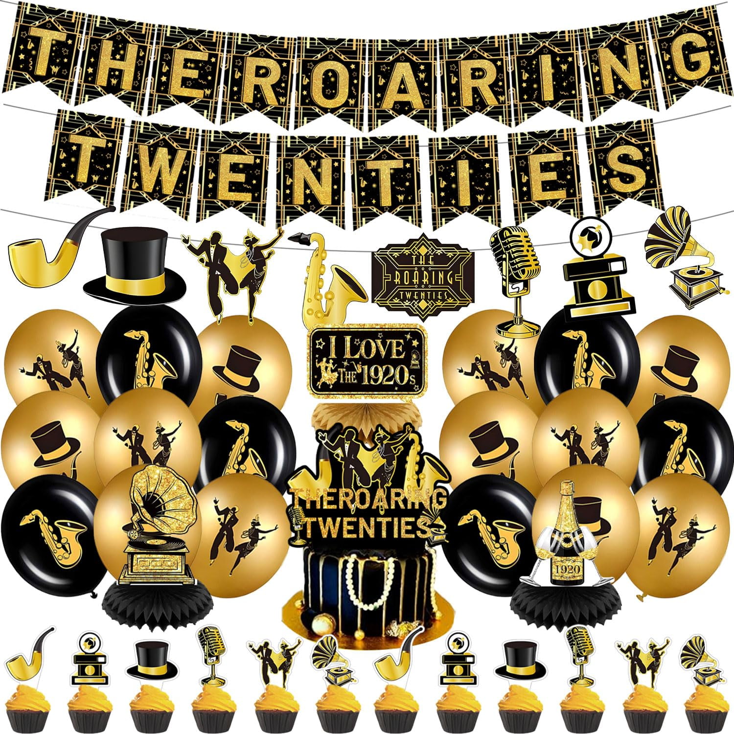 Roaring 20s Party Decorations, Roaring 20s AFN1Party Supplies,20th ...
