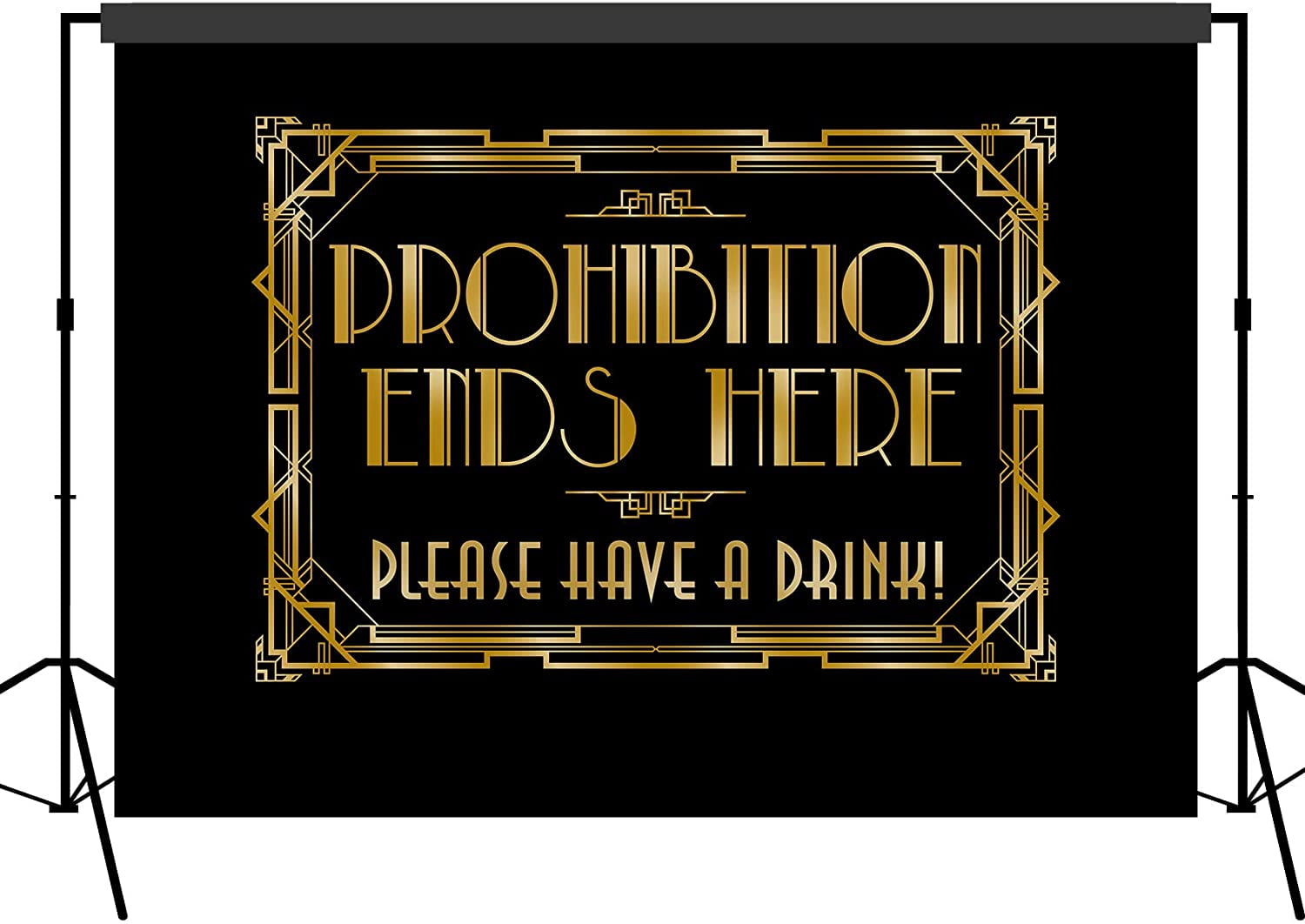 Roaring 20s Prohibition Ends Here Backdrop Photography Background Party ...