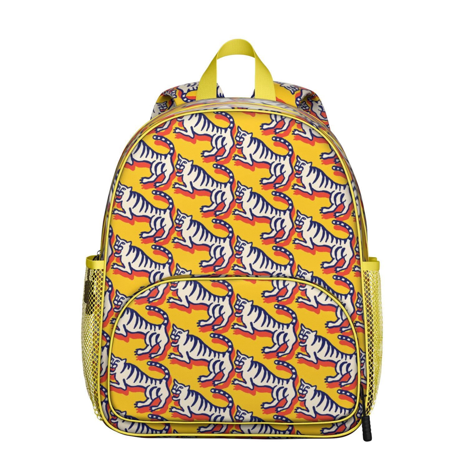 Roaring Bengal Tiger Student Backpack – Cartoon Jungle Cat Print with ...