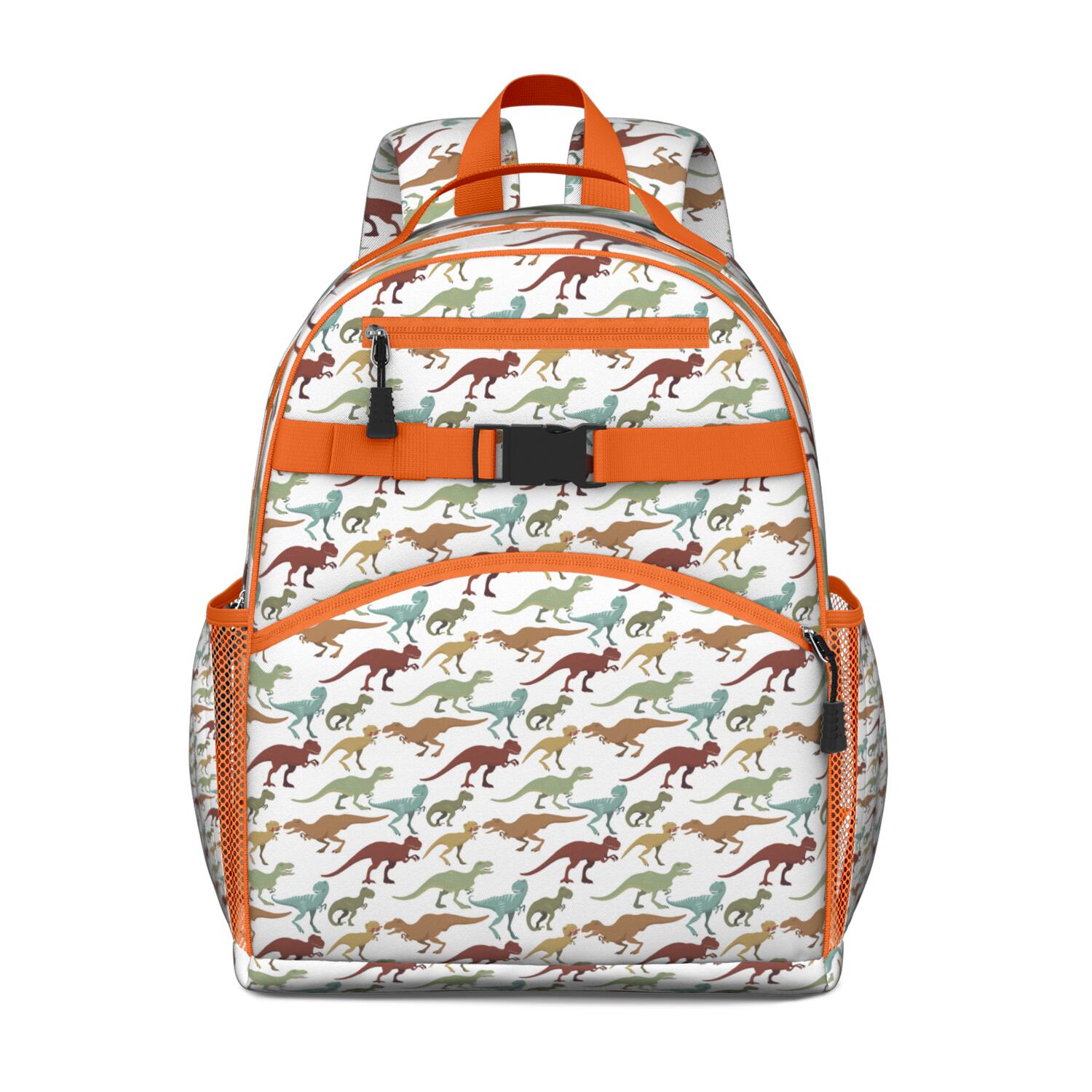 Roaring Dinosaur Students Backpack with Colorful Cartoon Dino and ...