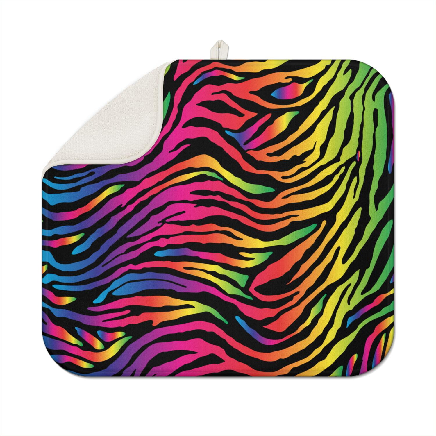 Roaring Dinosaur in Forest Drying Mat - Super Absorbent Microfiber Pad ...