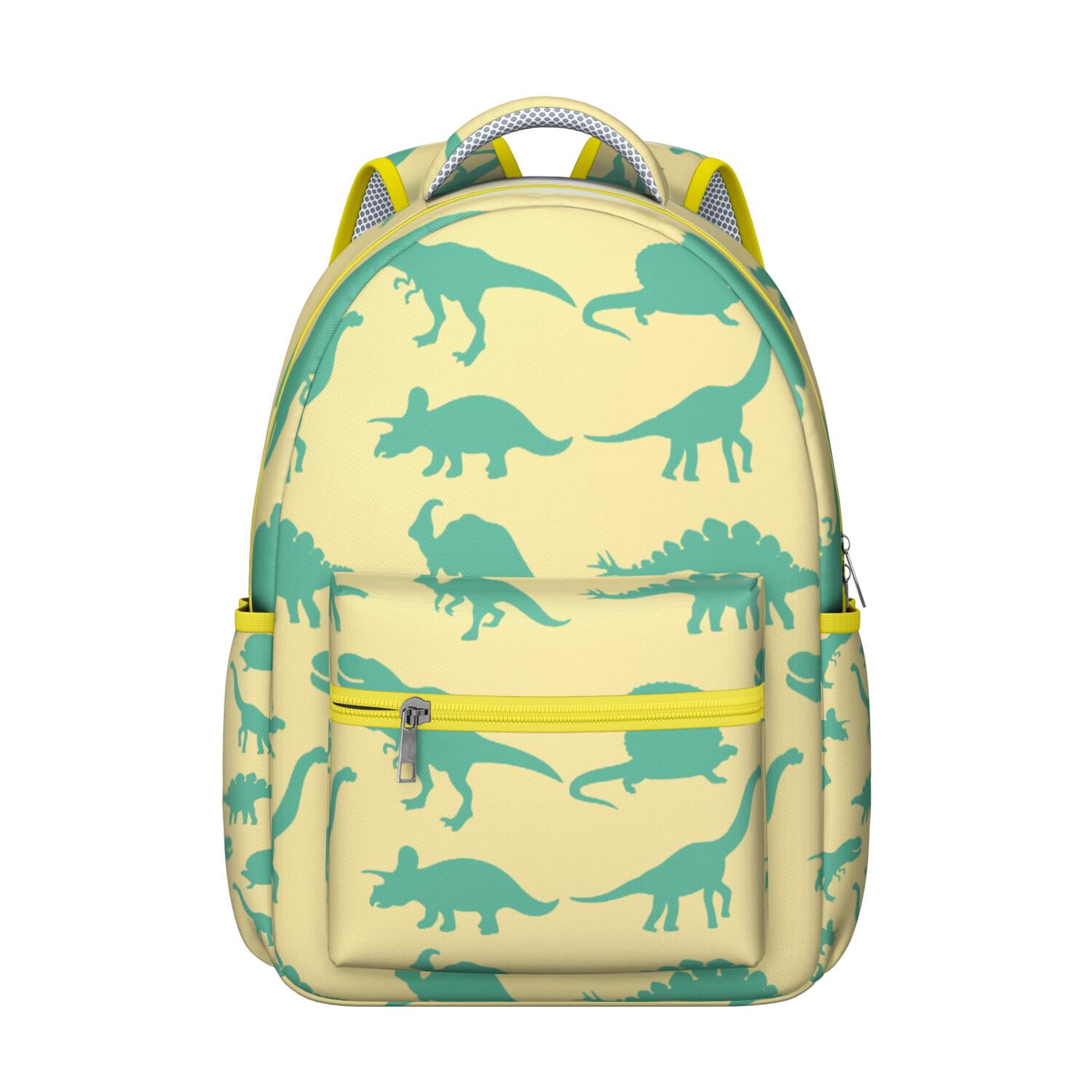 Roaring Dinosaur in Nature Backpack - Stylish Waterproof School Bag ...