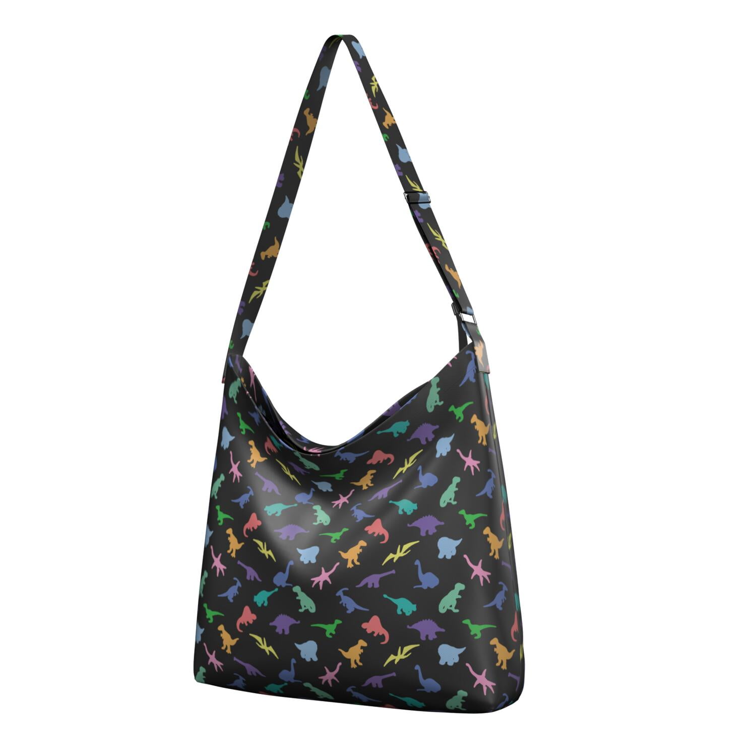 Roaring Dinosaur in Nature Crossbody Bag | Artistic Dinosaur Print ...
