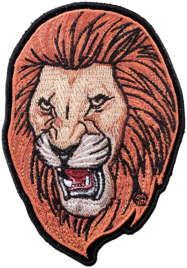 Roaring Ferocious King Of Lions Patch, Small Size - Walmart.com