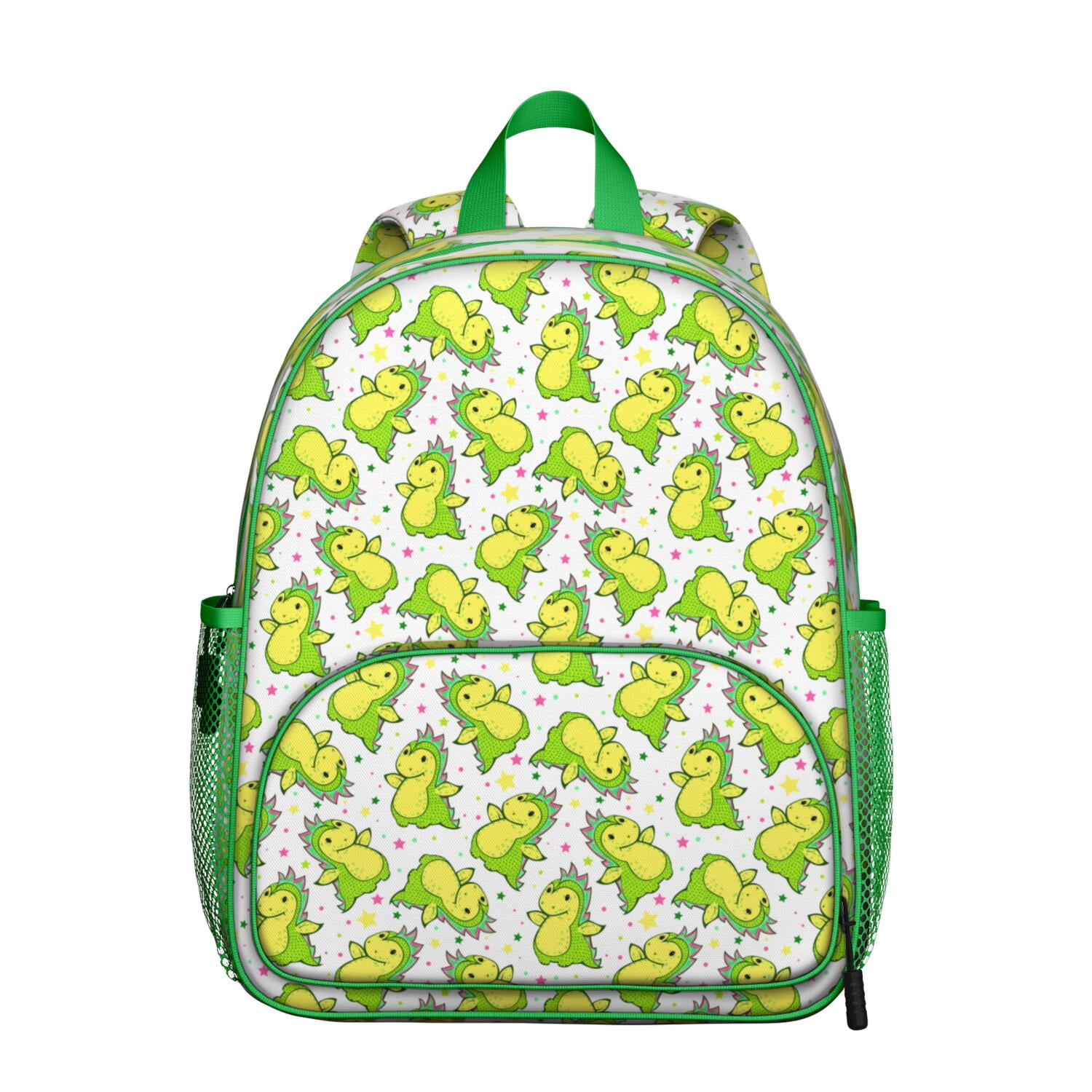 Roaring Jungle Dino Student Backpack – Artistic Watercolor Dinosaur ...