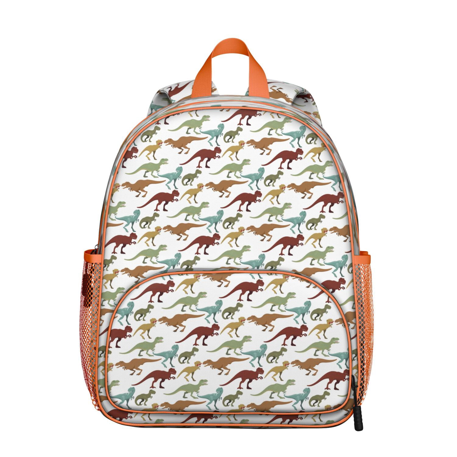Roaring Jungle Dino Student Backpack – Artistic Watercolor Dinosaur ...