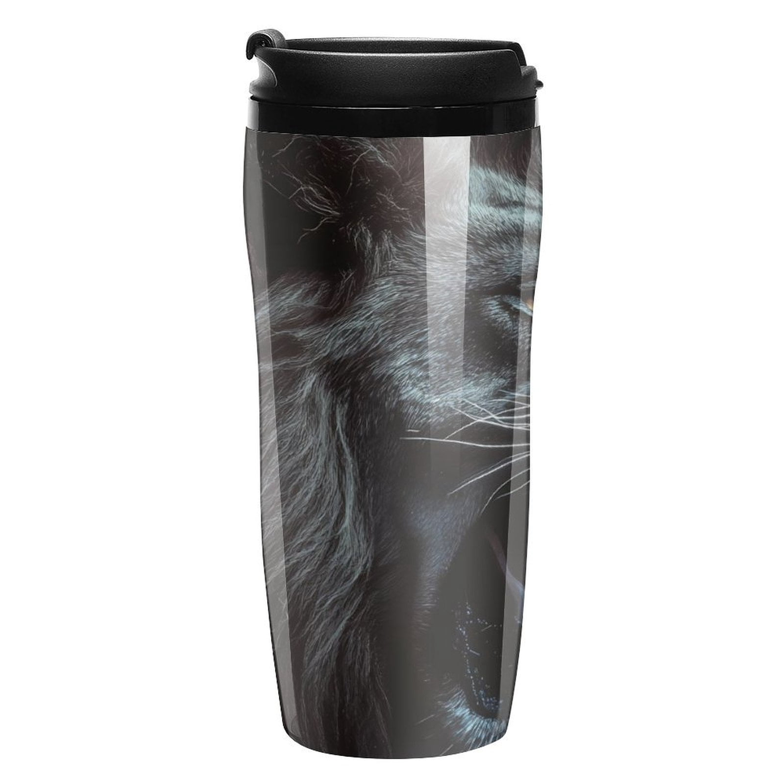 Roaring Lion And Lightning Travel Coffee Tumbler Reusable Cup for ...