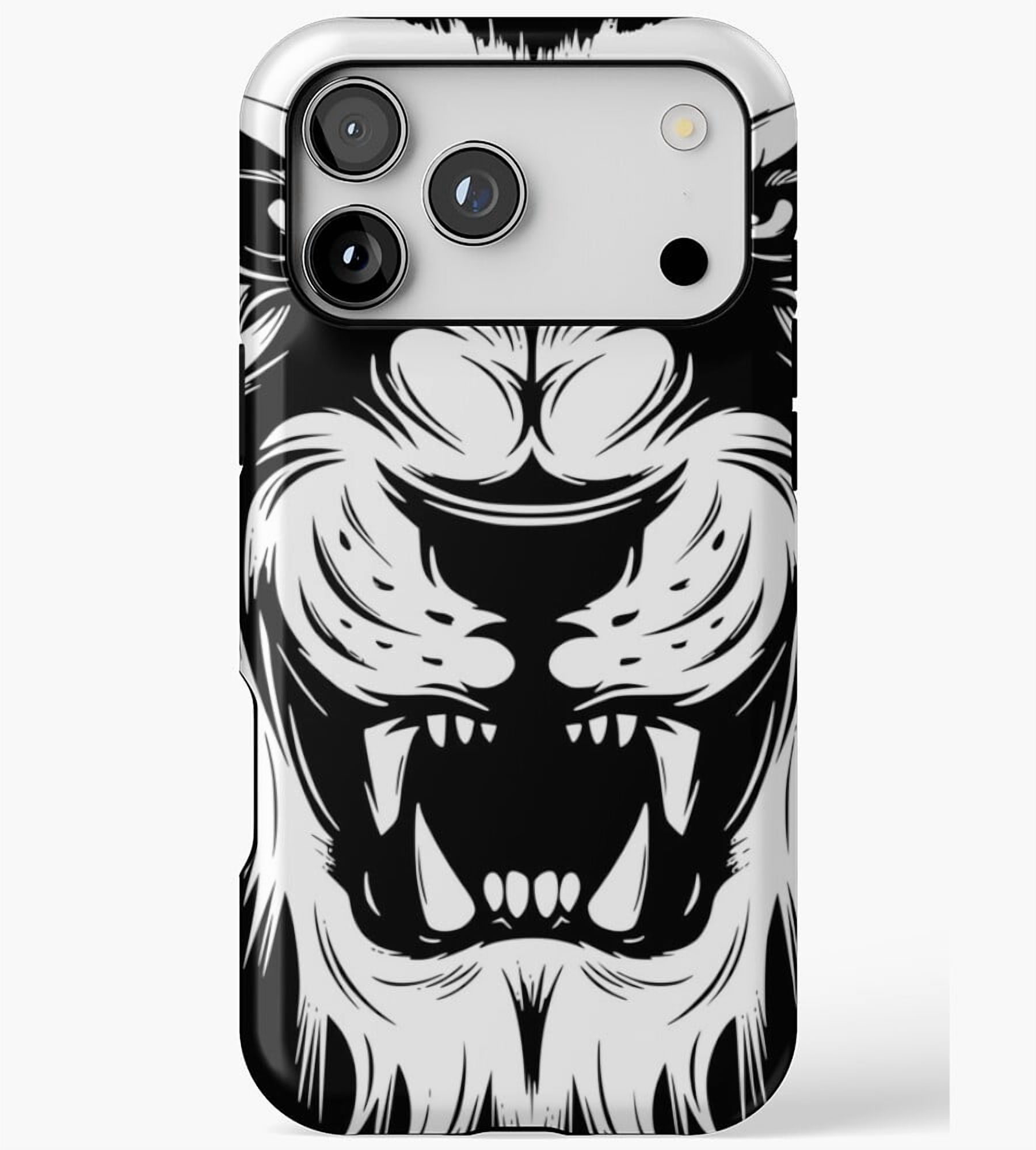 Roaring Lion King Shirt, Fierce and Powerful Big Cat H5503 Phone Case ...