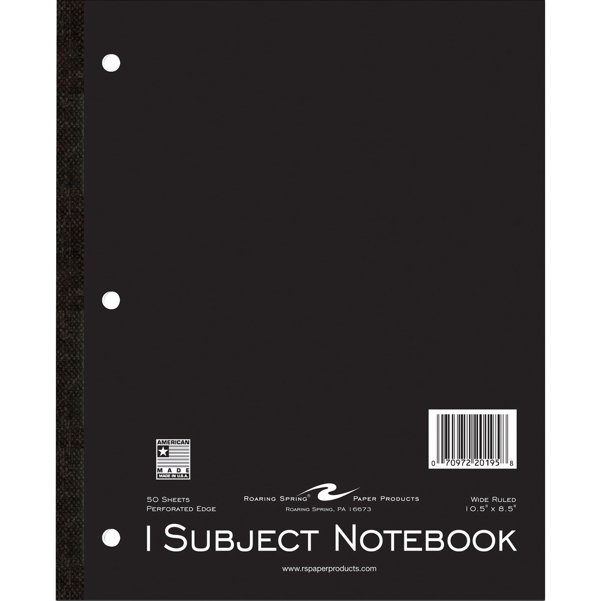 Roaring Spring 1-Subject Tapebound Notebooks, 1 Each (Quantity ...