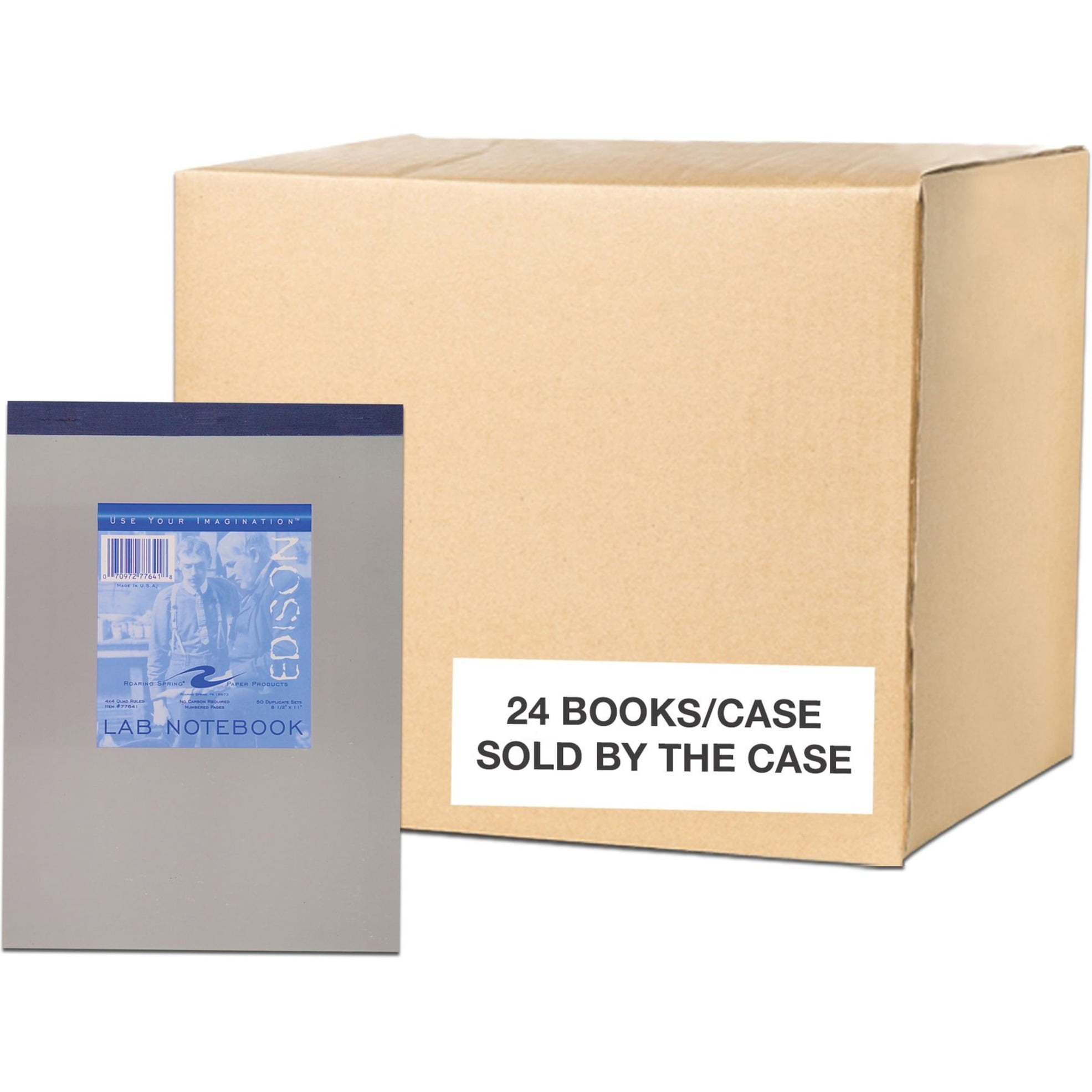 Roaring Spring 4x4 Graph Ruled Top Bound Lab Book Pad with Numbered ...