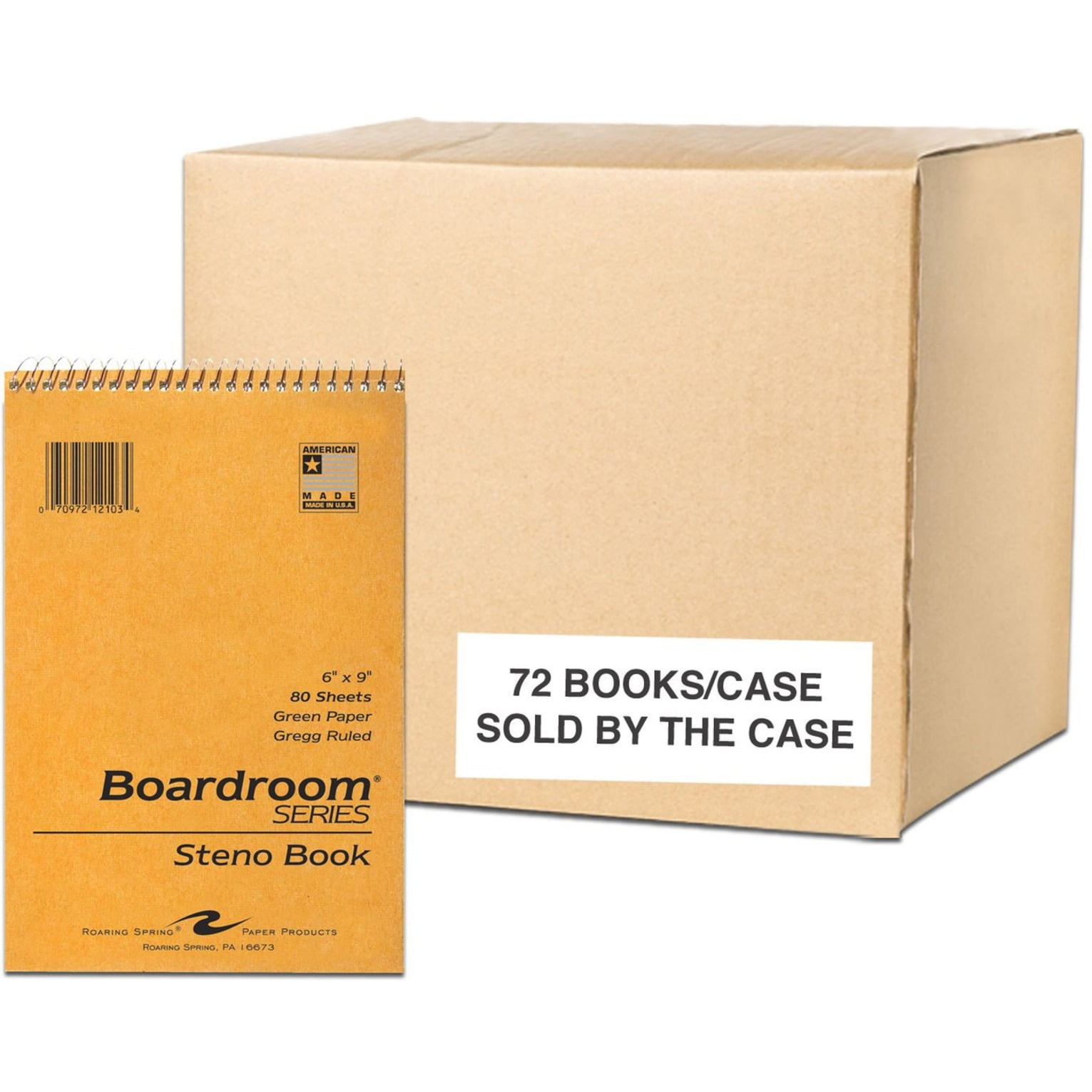 Roaring Spring Boardroom Series Gregg Ruled Spiral Steno Memo Book, 1 ...
