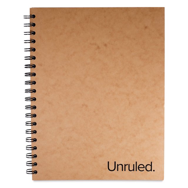 Roaring Spring Classic Unruled Wirebound Notebook - Black, 10.5" x 8 ...