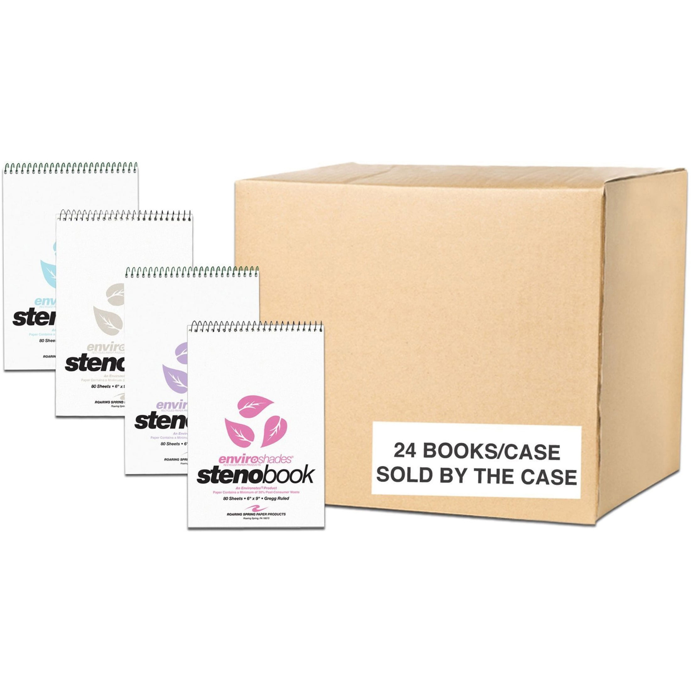 Roaring Spring Enviroshades Recycled Spiral Steno Memo Book, 1 Case ...