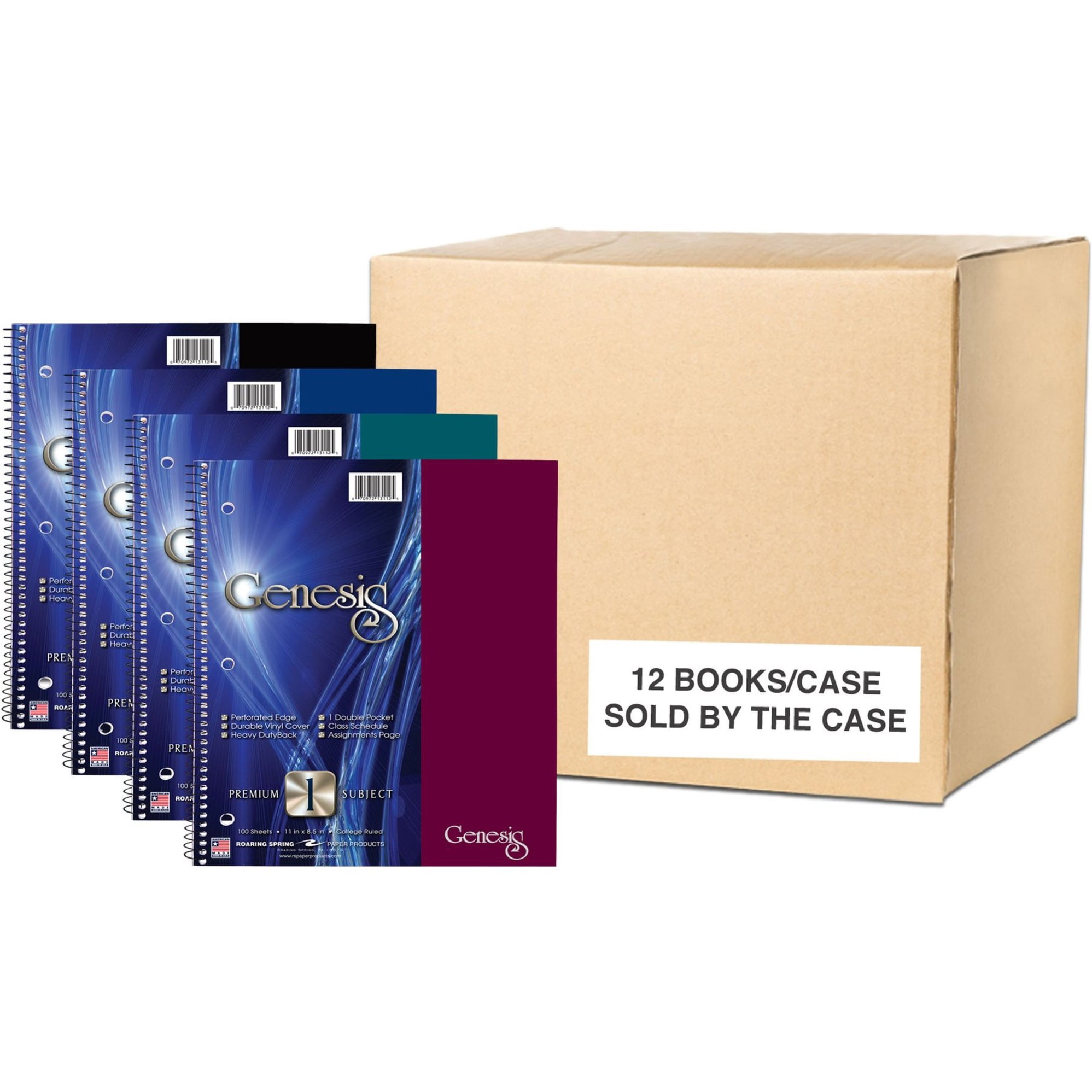 Roaring Spring Genesis College Ruled 1 Subject Spiral Notebook with ...