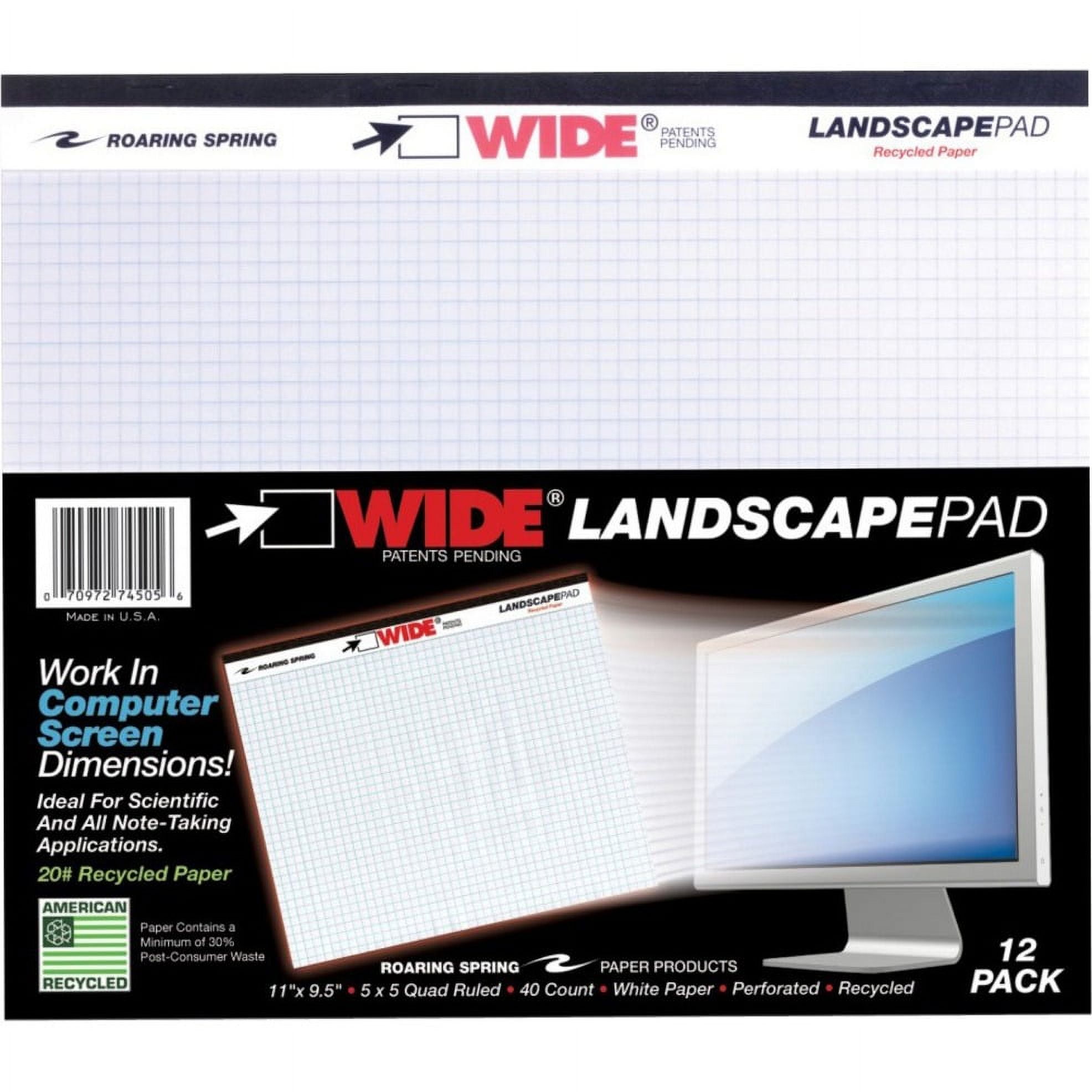 Roaring Spring Landscape Pad White 11"x9.5" 5X5 Grid - Walmart.com