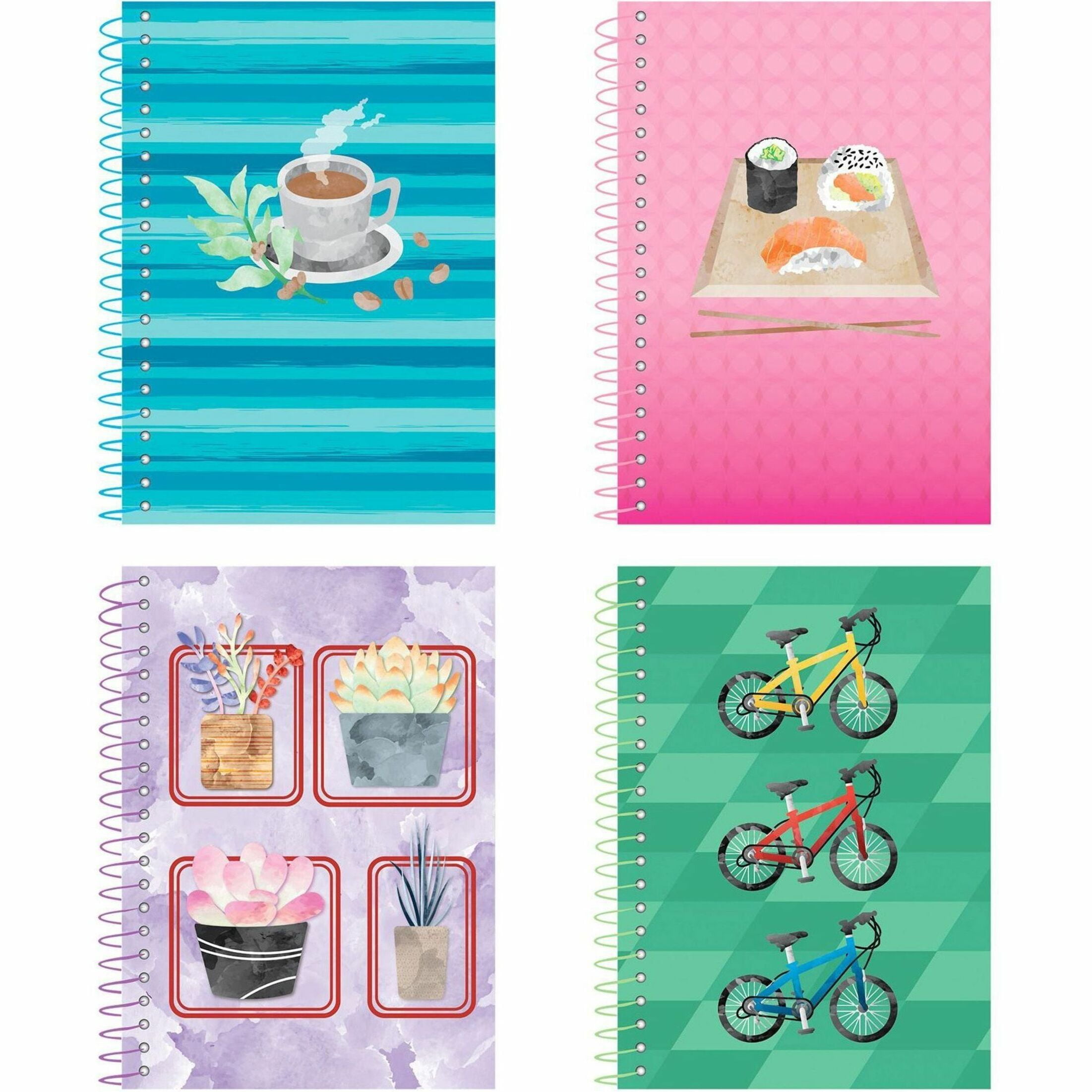 Roaring Spring Lifenotes College Ruled Recycled Memo Spiral Notebook, 4 ...