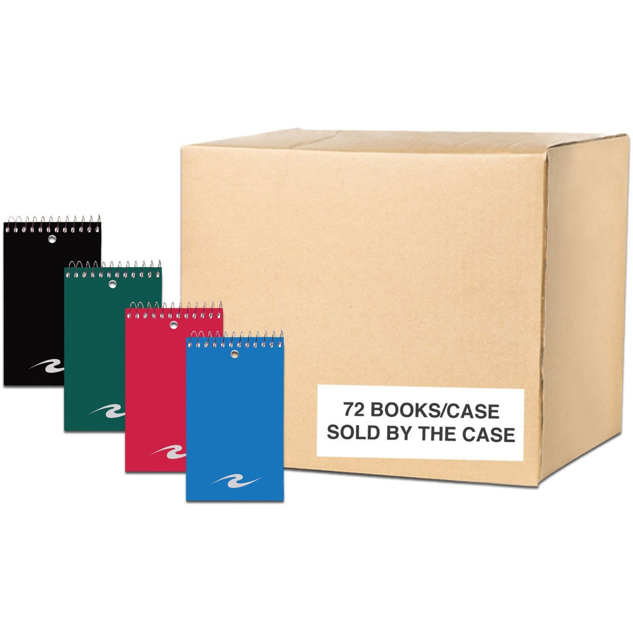 Roaring Spring Narrow Ruled Topbound Spiral Memo Pad Book, 1 Case (72 ...