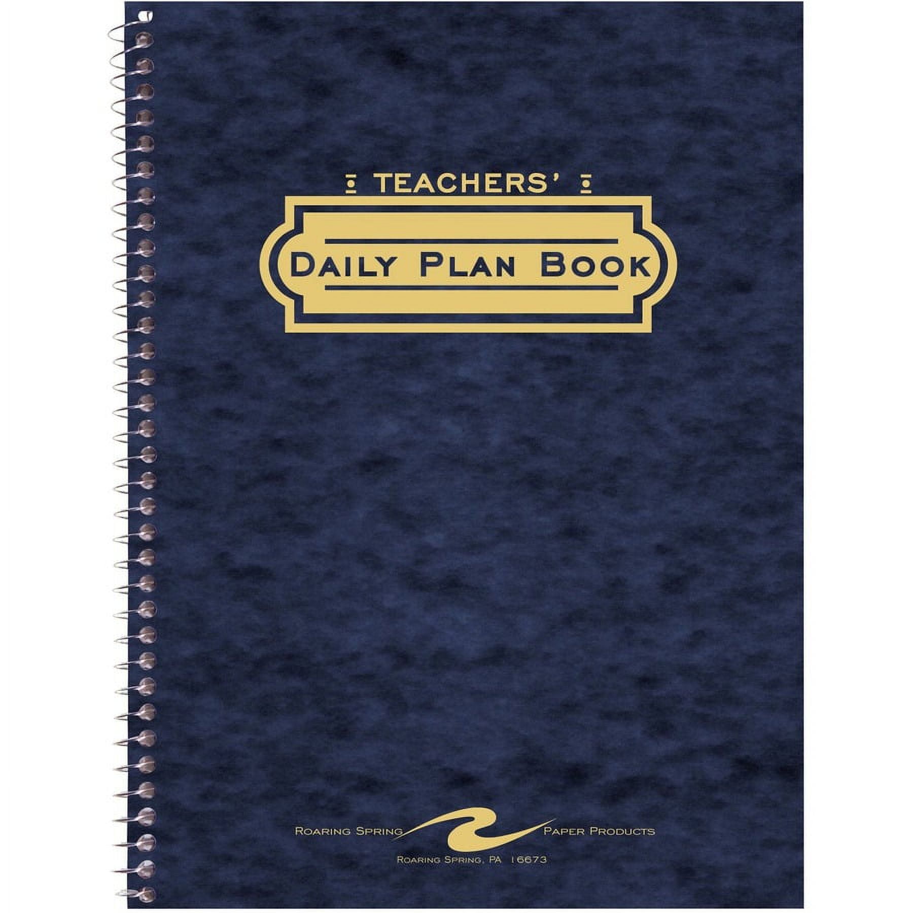 Roaring Spring Teacher's Daily Planner Spiral Book - Academic - Weekly ...