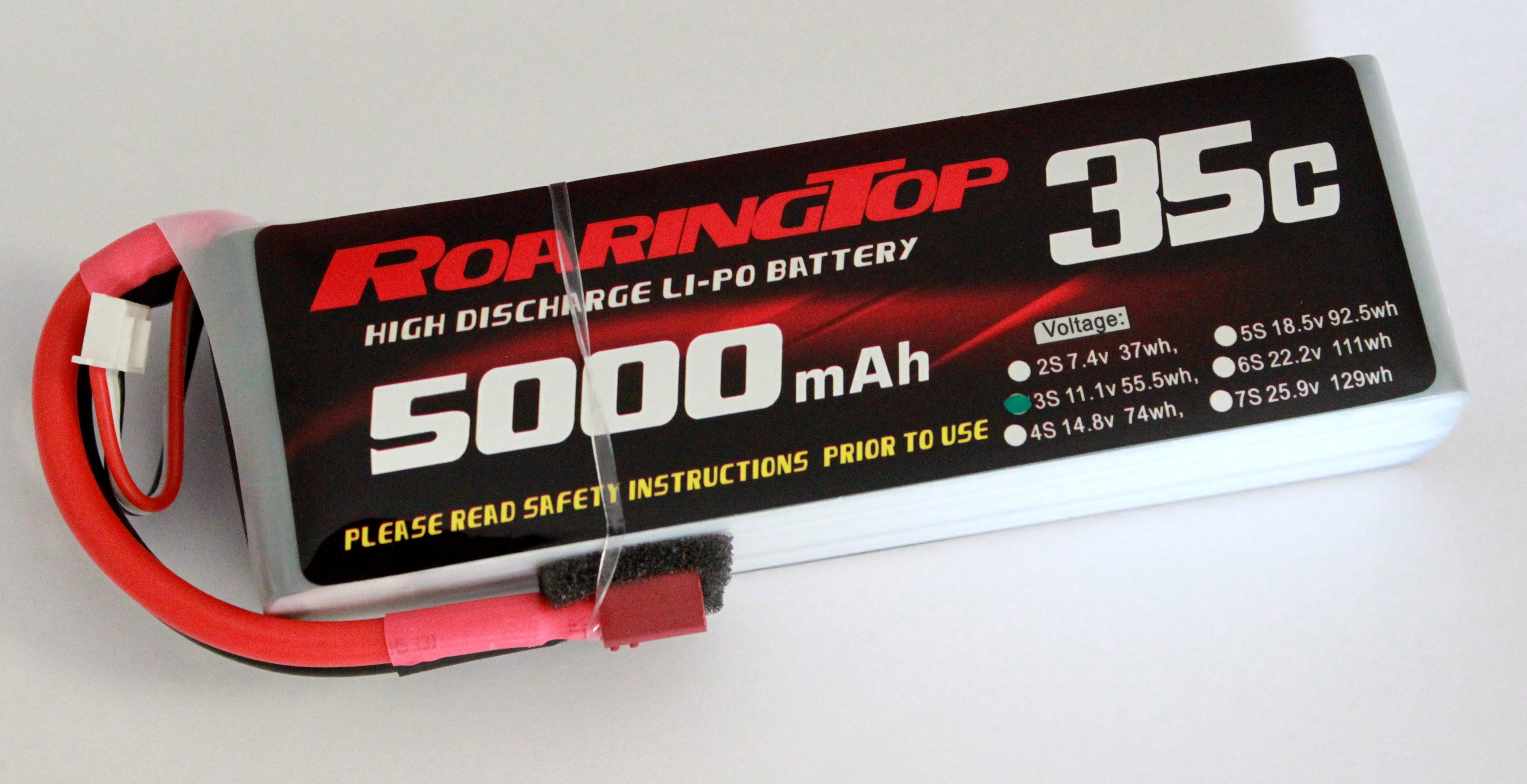 Roaring Top 35C 3300mah 3S LiPo Battery Pack with Deans Connector - Walmart.com