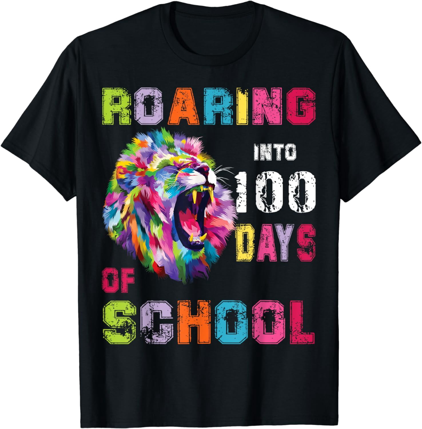 Roaring into 100 Days of School with 100th Lion Energy T-Shirt ...