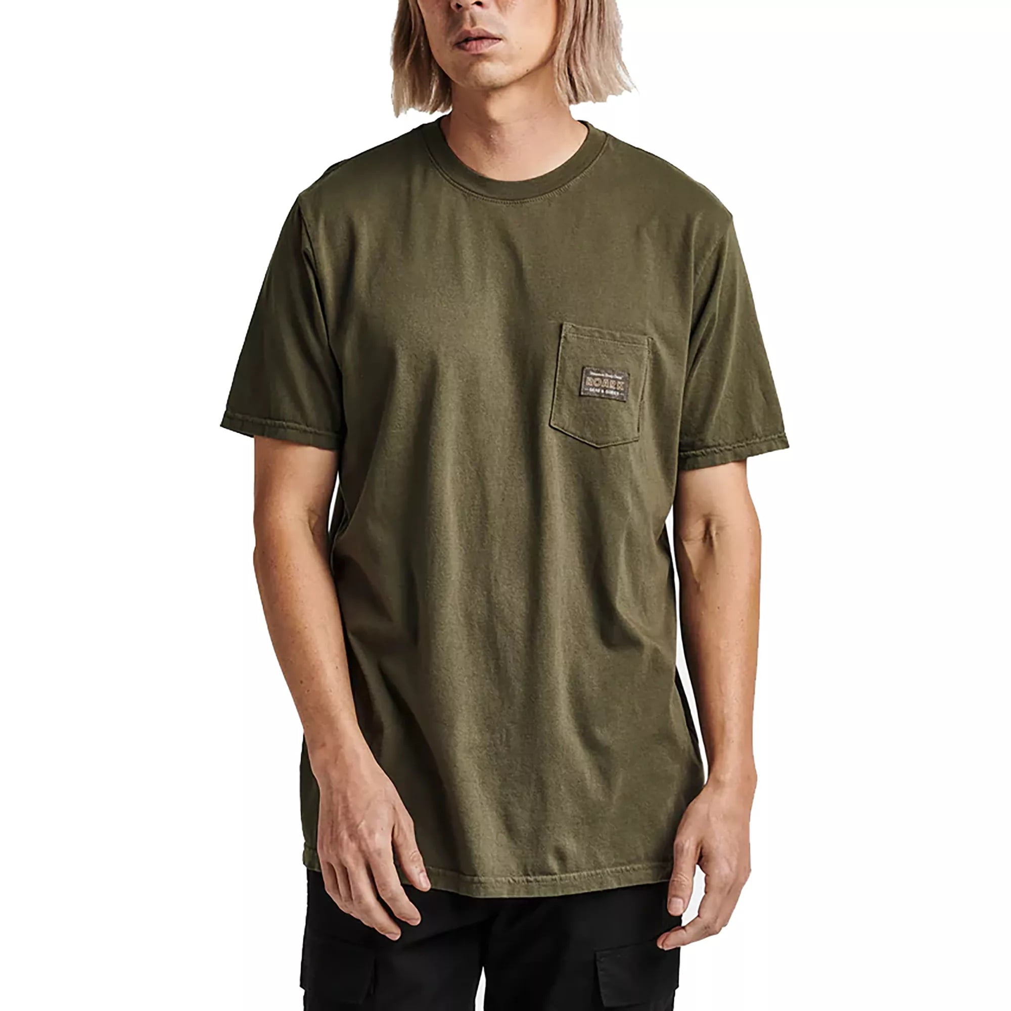 Roark Men's Label Pocket Short Sleeve Crew Neck Tee T-Shirt (Small ...