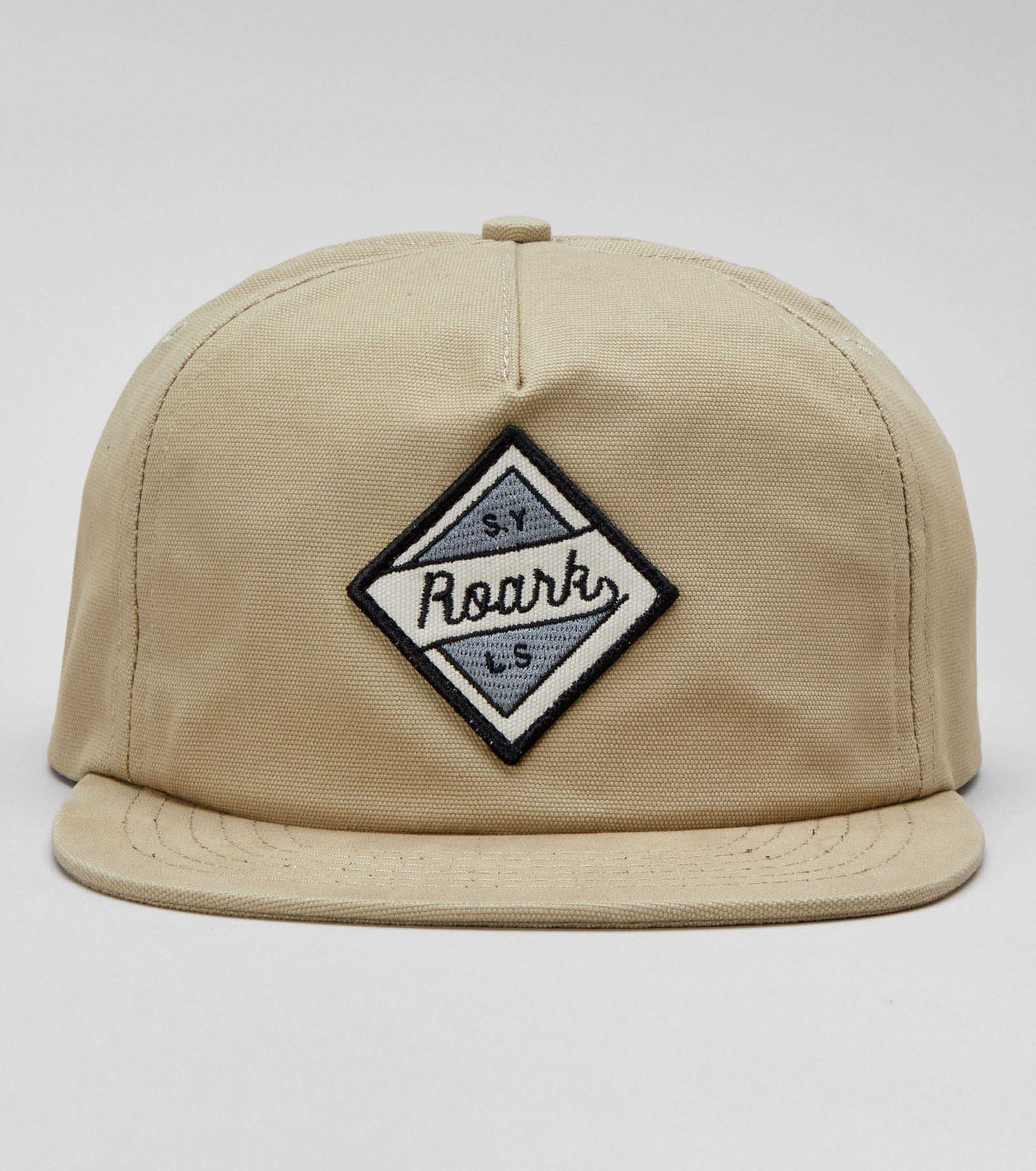 Roark Script Patch Hat Khaki Strapback - Walmart.com