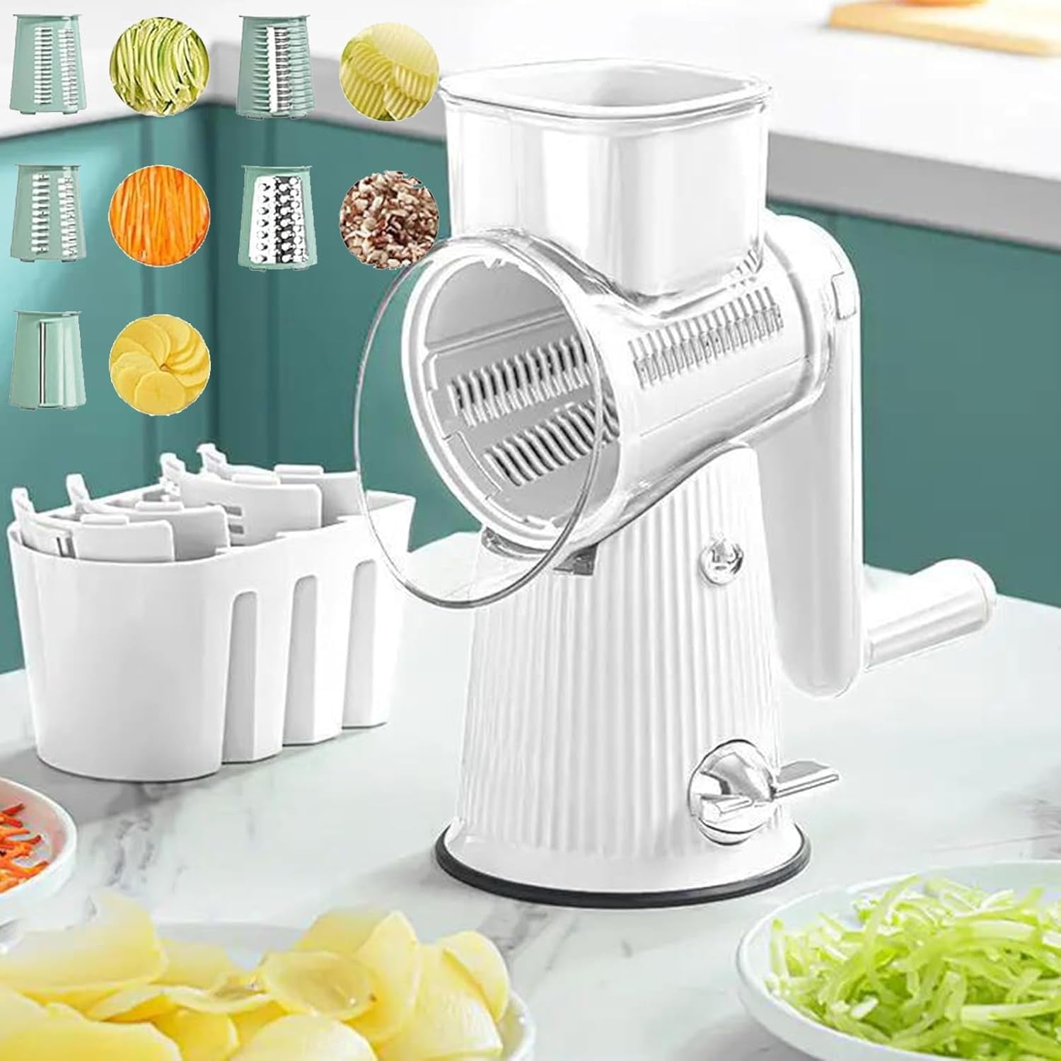 Roarrave 5 in 1 Food Chopper, 5-in-1 Hand-Crank Food Chopper, 2025 New ...