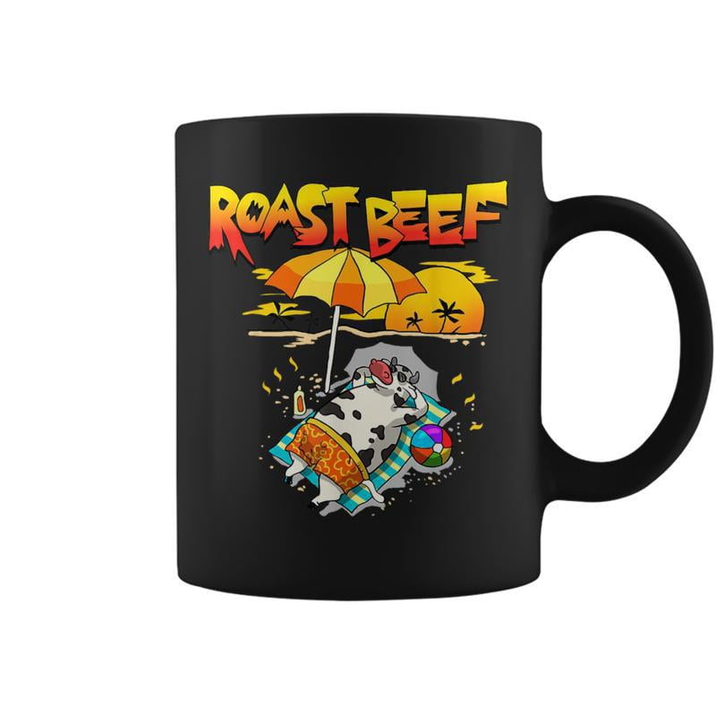 Roast Beef Cow On Beach Vacation Sun Tan Summer Lover Coffee - Walmart.com