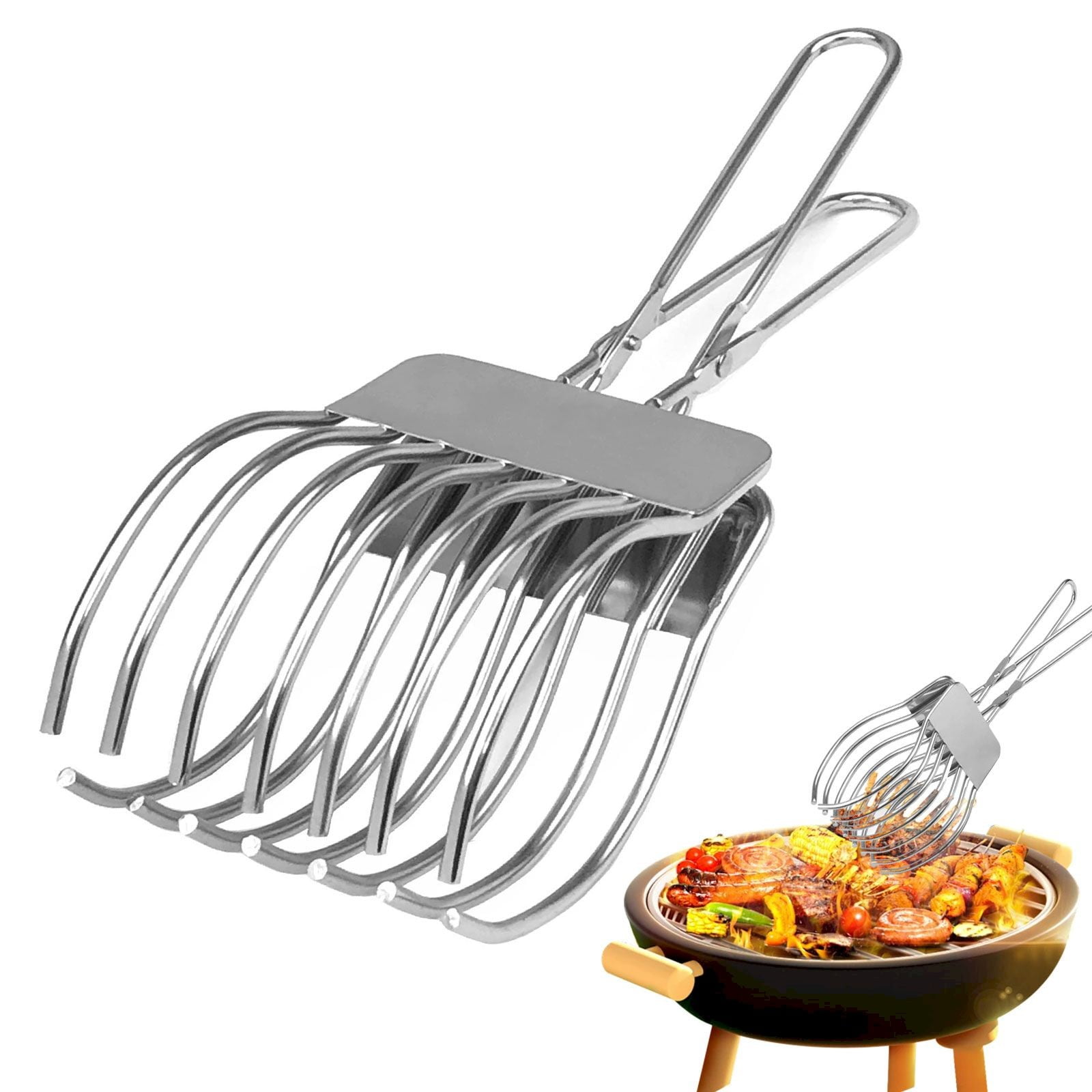 Roast Beef Cutting Tong Stainless Steel Meat Bread Slicer Guide Onion ...